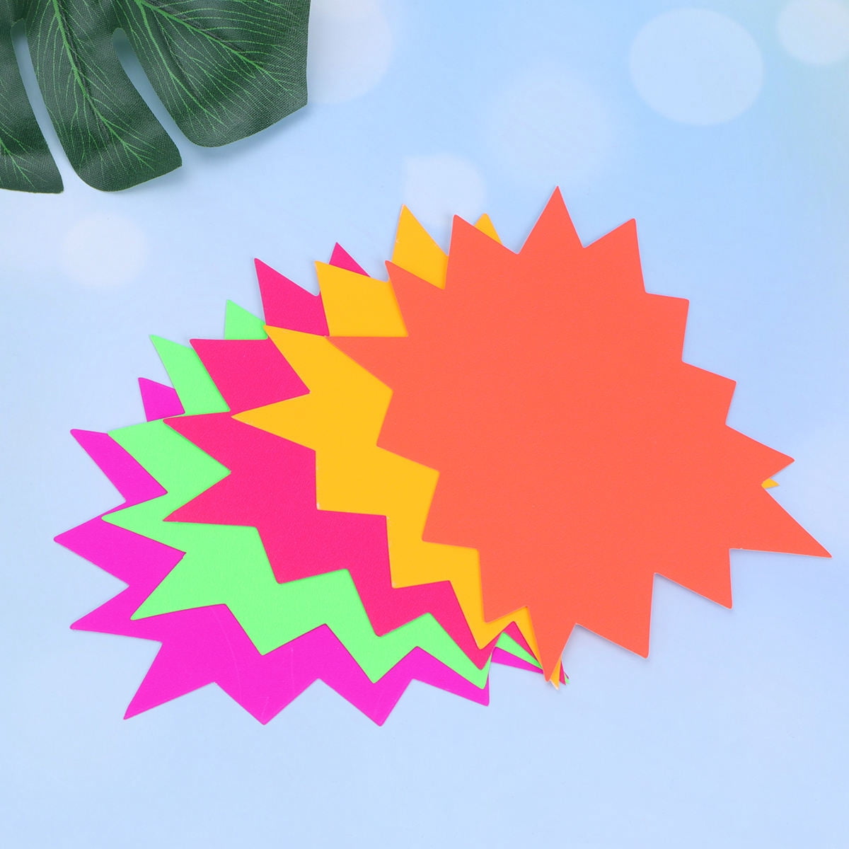 WHAMVOX 15 Packages Fluorescent Explosion Price Tag Paper Sign Tabs ...