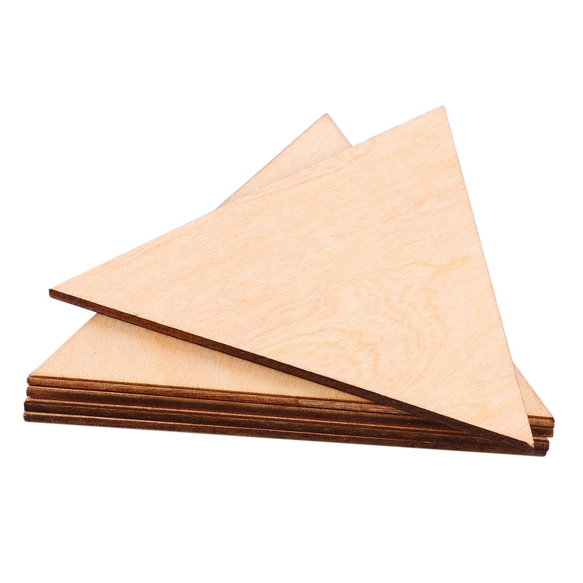 WHAMVOX 15 Pcs Wooden Triangle Sheet Home Decor Cutouts Mother Square ...