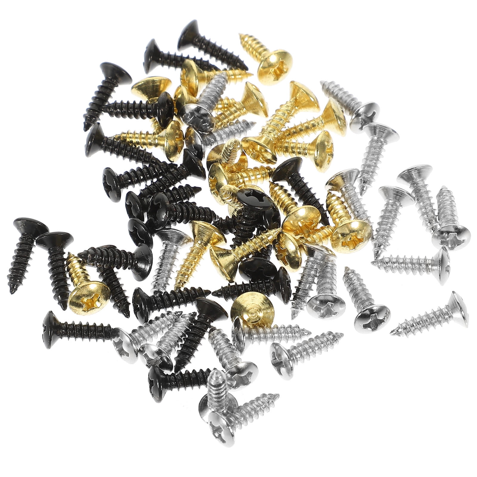 WHAMVOX 150 Pcs Guard Screw Electric Guitar Pickup Screws Black Guitars ...