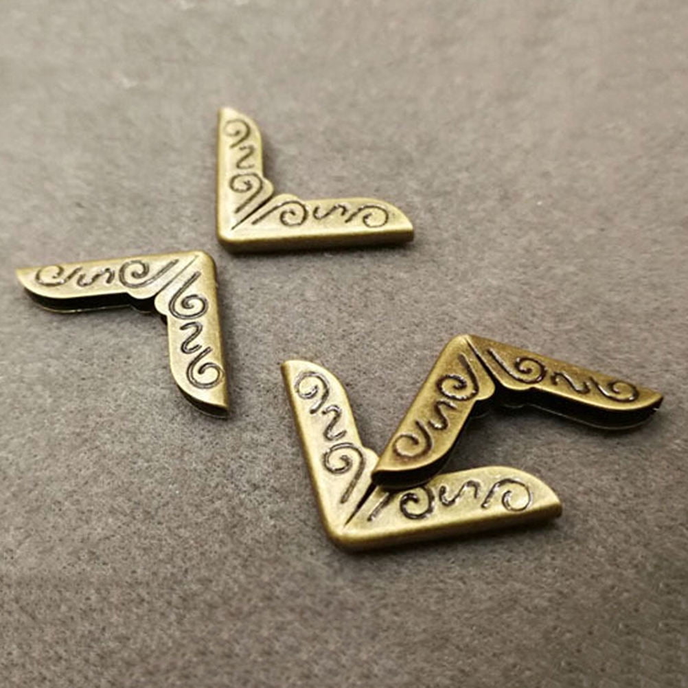 WHAMVOX 150PCS Vintage Metal Book Corners Protectors for Notebooks ...