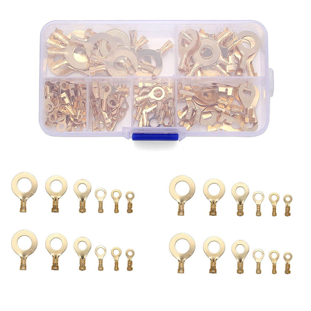 WHAMVOX 150Pcs Cold Pressed Terminal Assembly Electrical Insulated ...