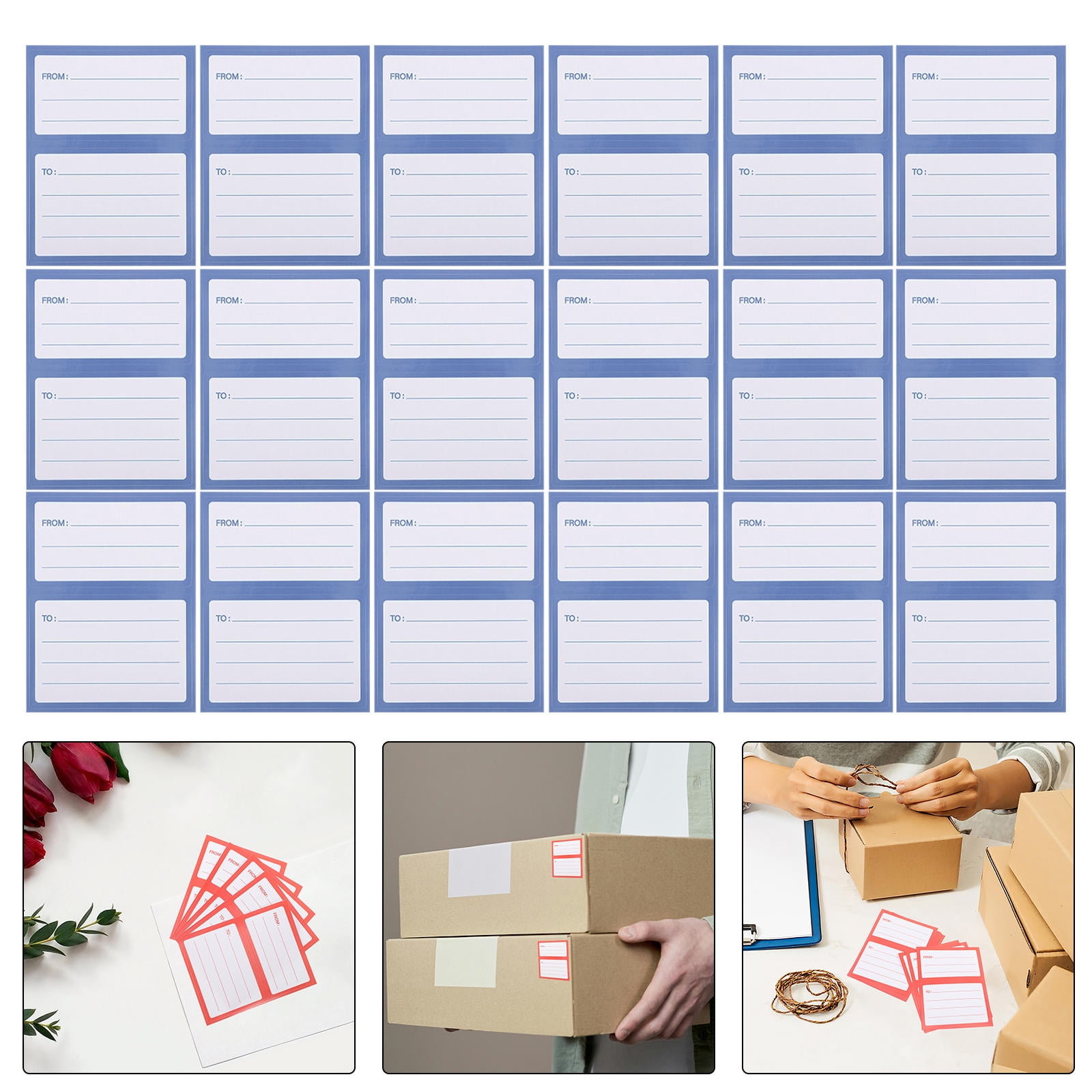 WHAMVOX 150pcs Self Adhesive Shipping Labels for Office Use with Strong ...