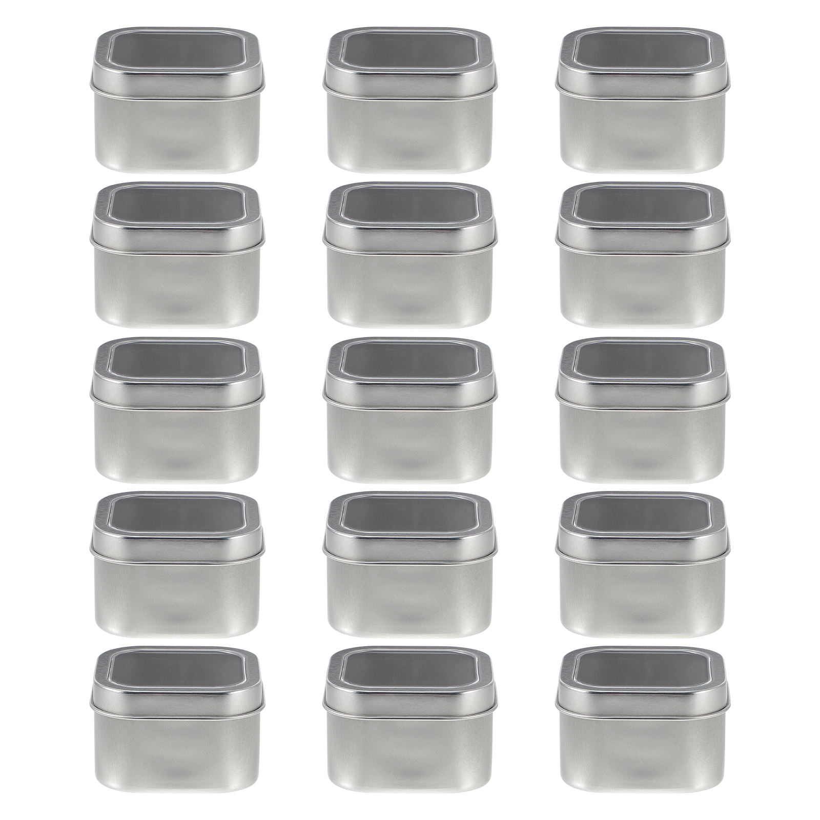 WHAMVOX 15Pcs Metal Tins with Window Lids for Craft Making and present ...