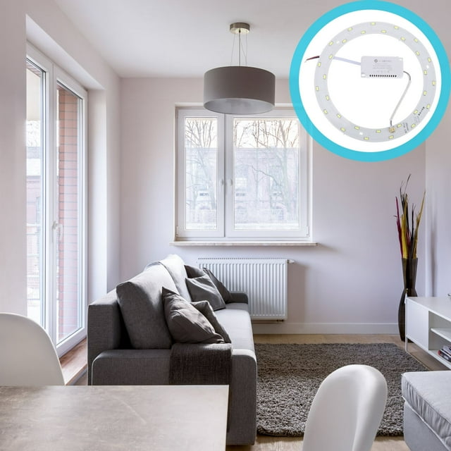 FESTFENDS Round Ceiling Light 1Pcs 7.9in Diameter Magnetic Mounting ...