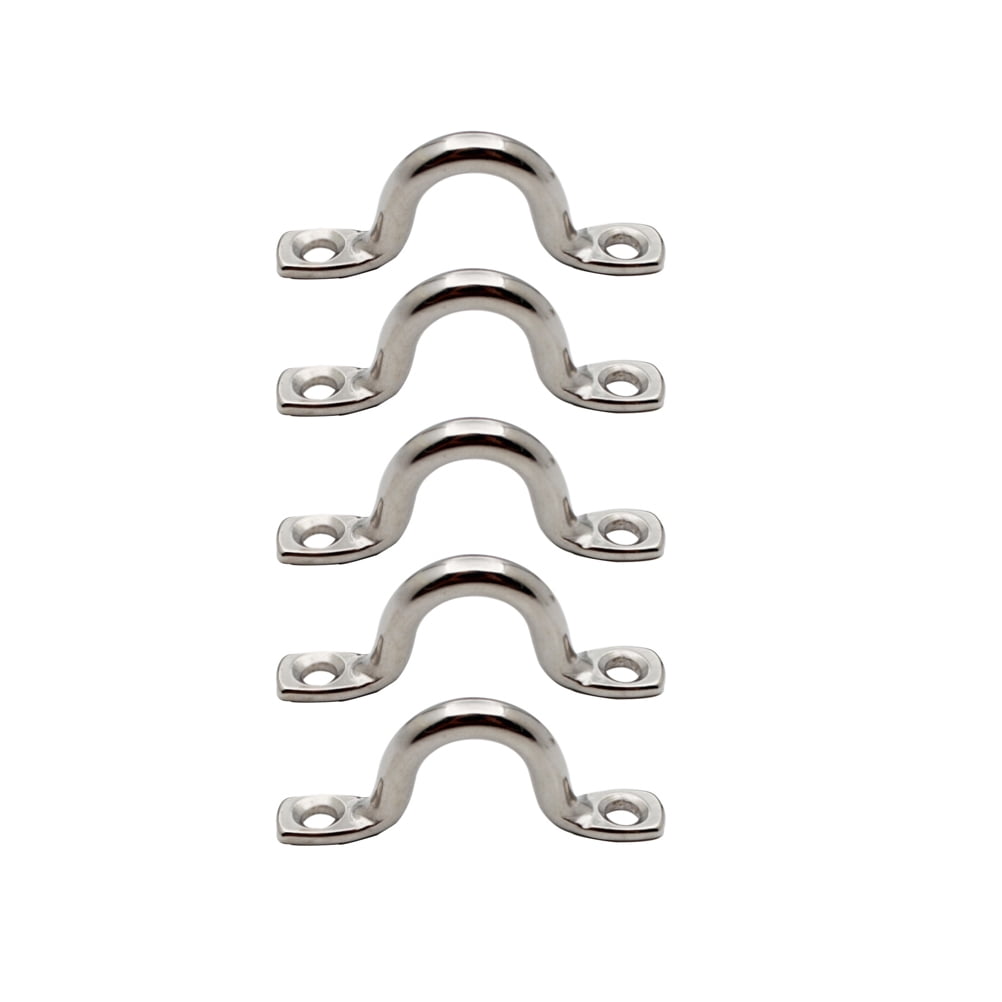 WHAMVOX 15pcs Kayak Eye Straps Stainless Steel U-Shaped Deck Boat Eye ...