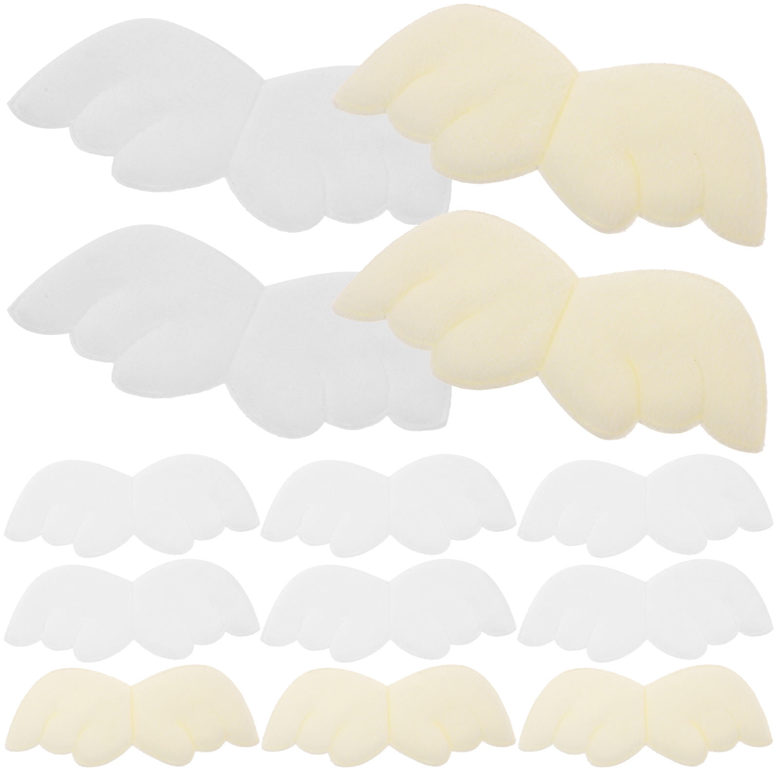 WHAMVOX 16 Pcs Angel Wing Patch Cartoon Plush Patches Stick Girls Baby ...