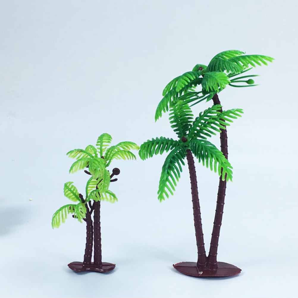 WHAMVOX 16 Pcs Coconut Tree Toppers Green Cake Decorations - Walmart.com
