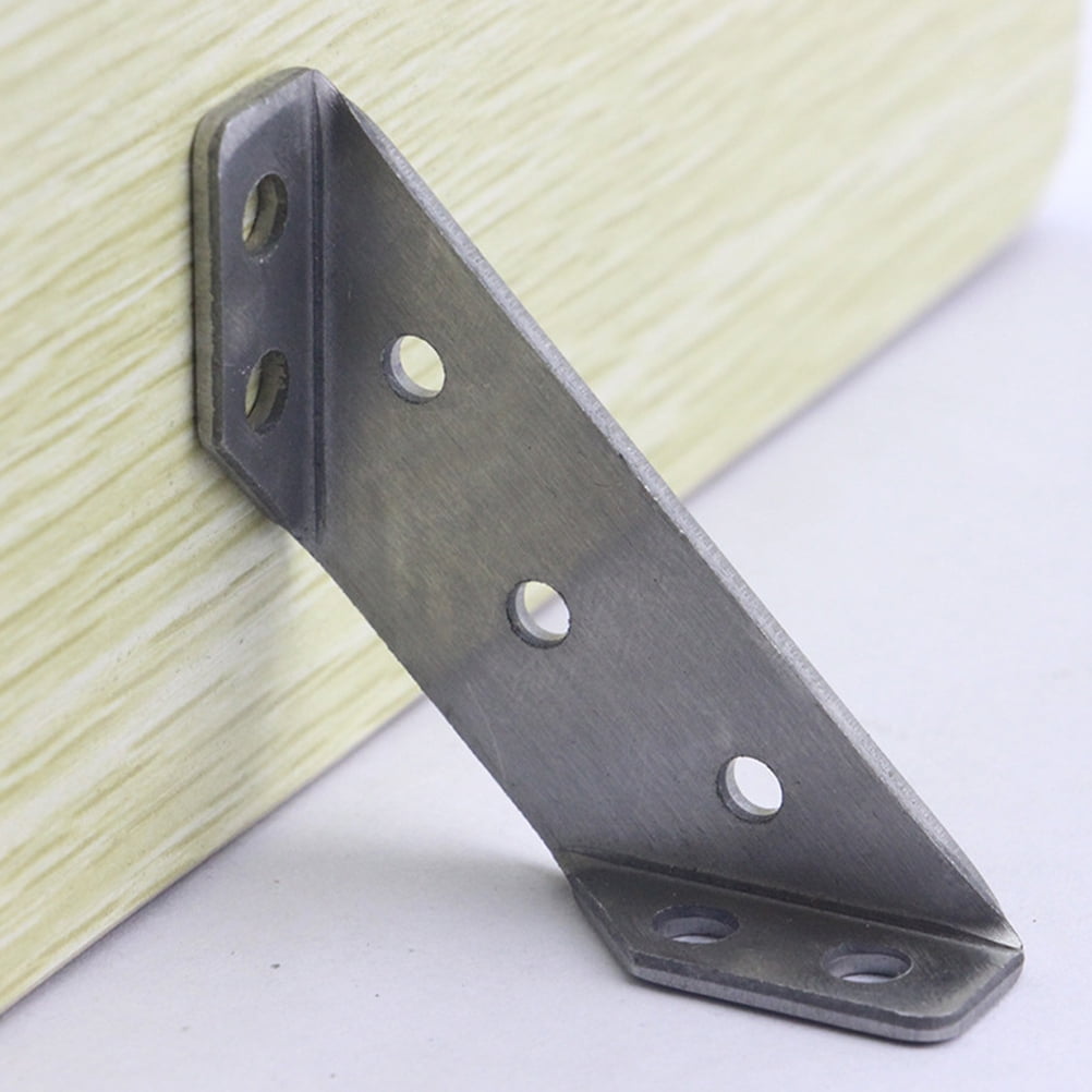 WHAMVOX 16 Sets Stainless Bracket Steel Corner Code Fastening Brackets ...