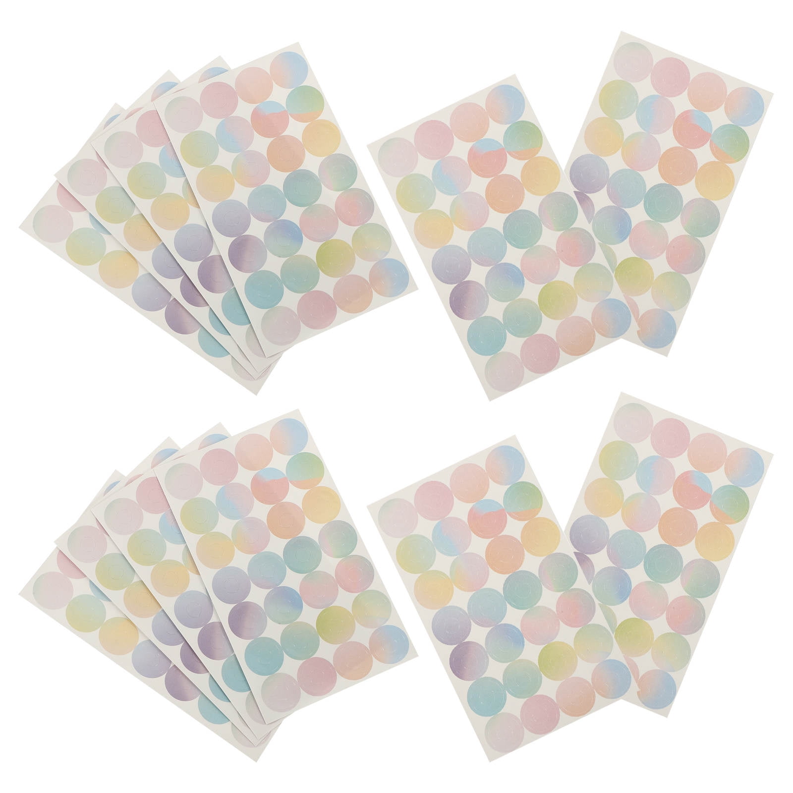 WHAMVOX 16 Sheets Self Adhesive Reinforcement Stickers for Loose Leaf Paper Hole Labels ...