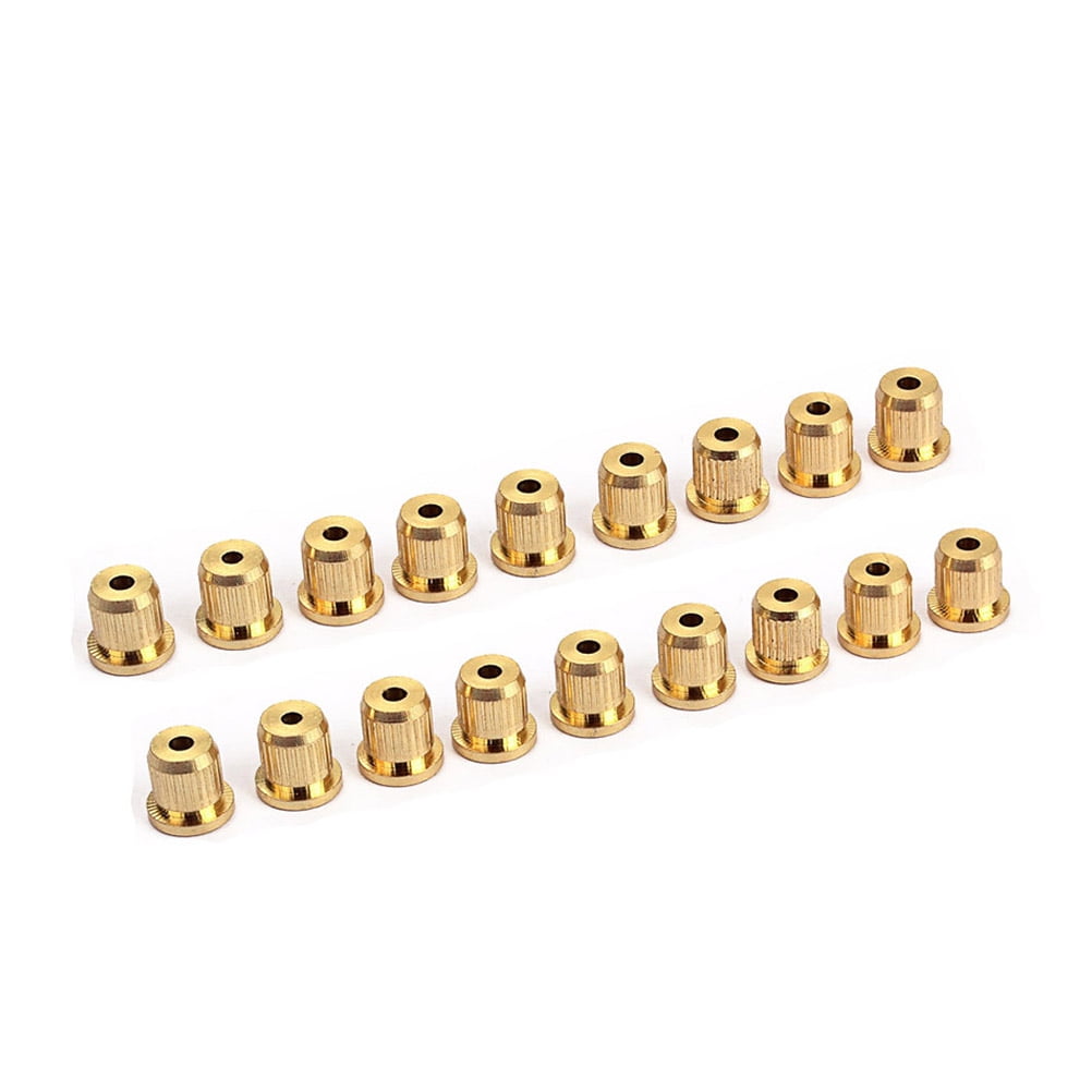 WHAMVOX 18 PCS Mounting Ferrule for Electric Guitar Ferrules Golden ...