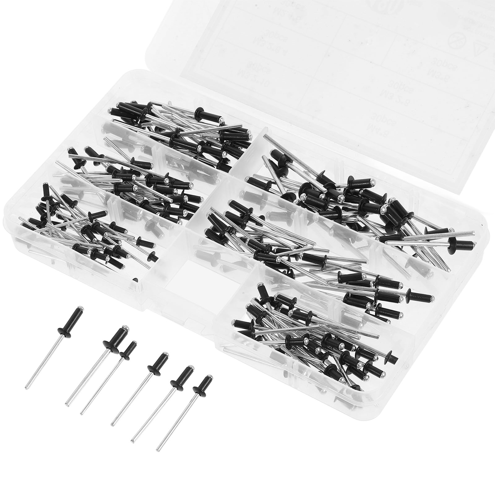 SEWCHICS Large Flange Aluminum Blind Rivets For Home Users 180Pcs ...