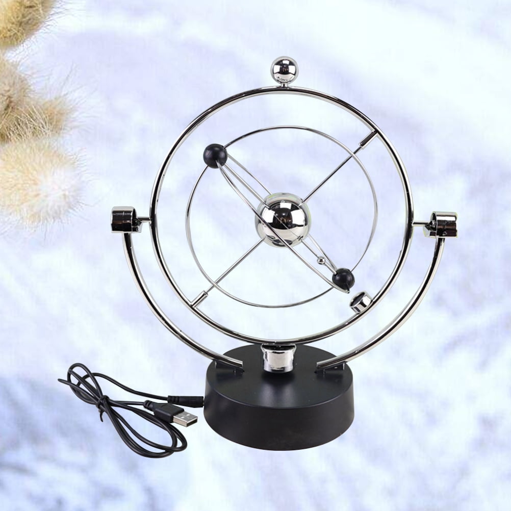WHAMVOX 1PC Electronic Desk Perpetual Motion Physical Science Toy Globe ...