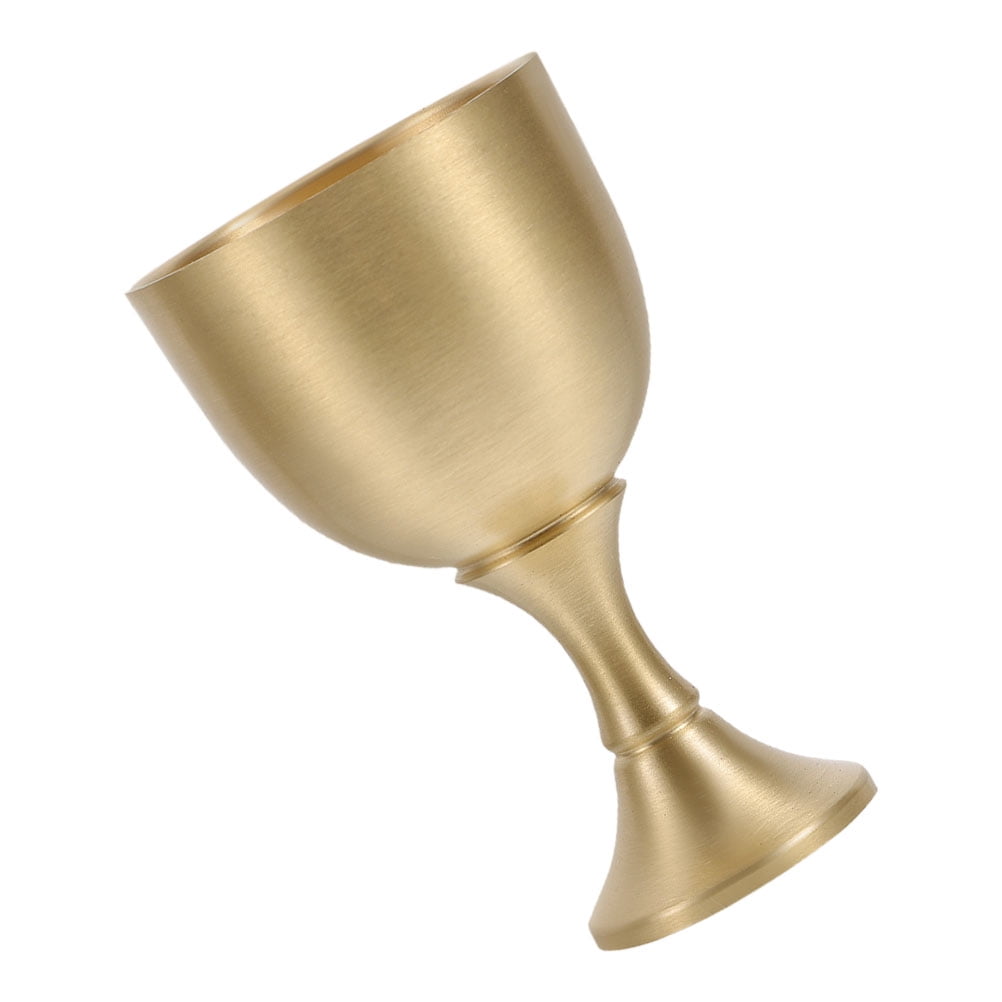 WHAMVOX 1Pack Brass Goblet Chalice Golden Color For Religious ...