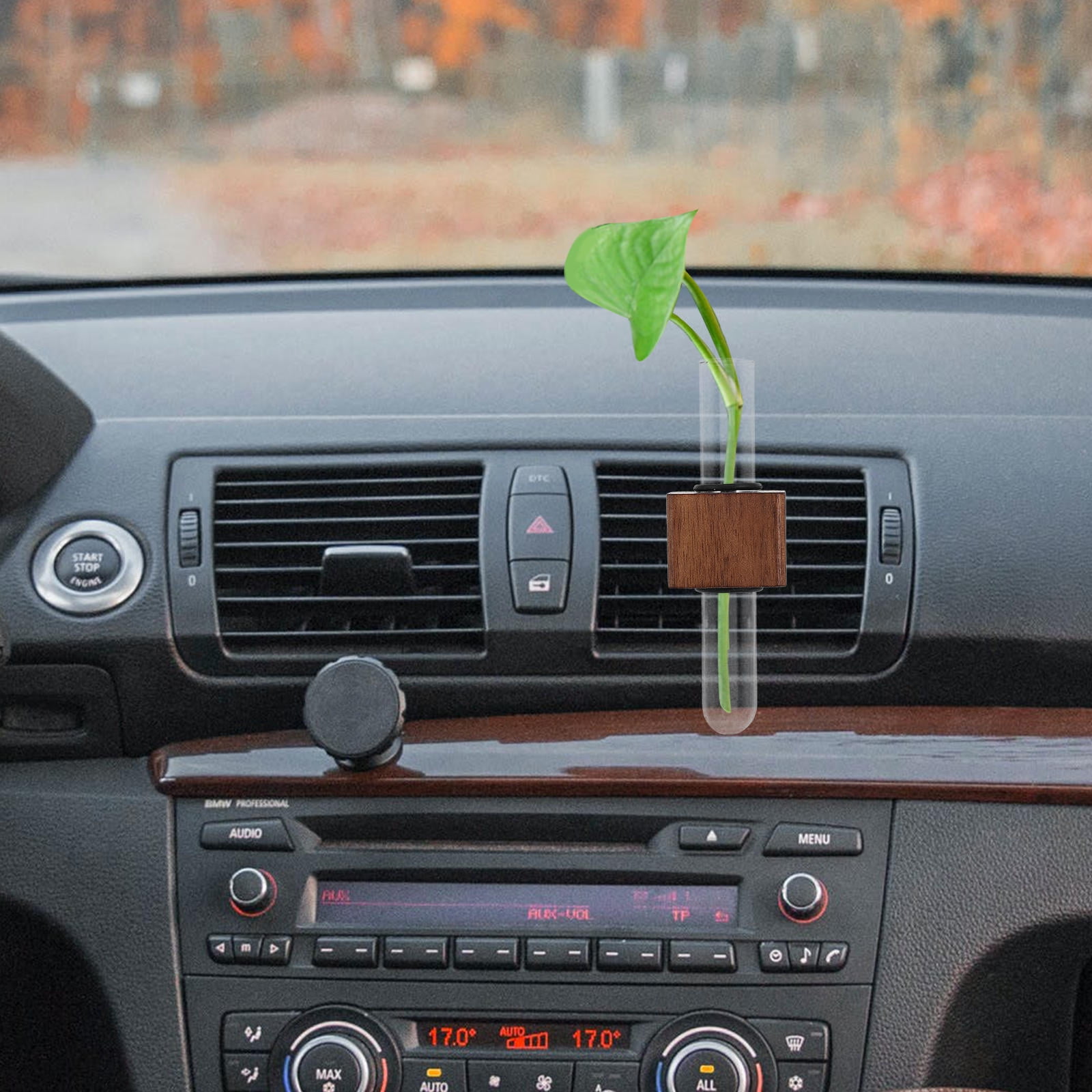 WHAMVOX 1Pack Car Flower Vase Multi Color 10.00X1.50In for Car Vent ...