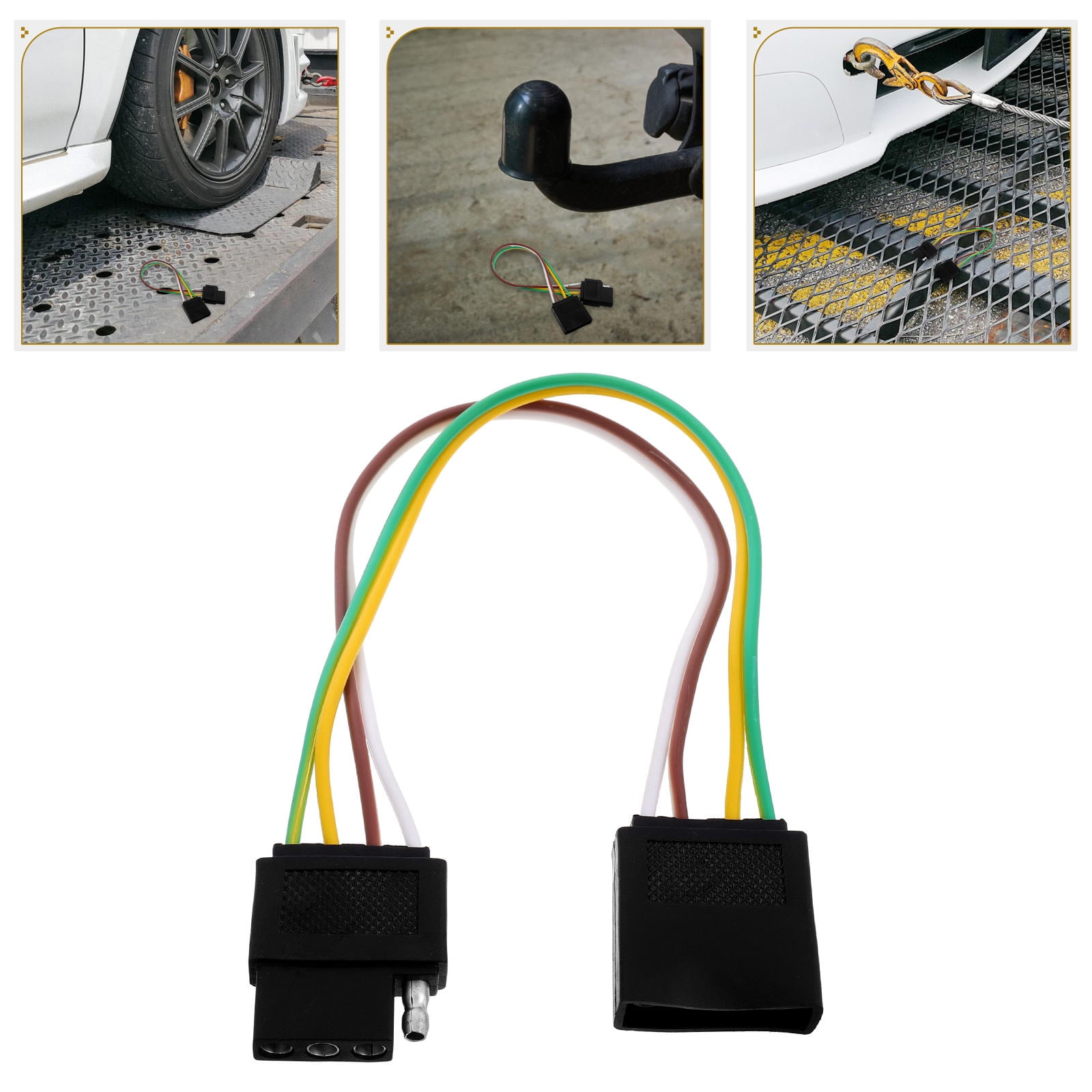 WHAMVOX 1Pack Copper Rubber Metal Trailer Light Wire for Trailer Wire ...