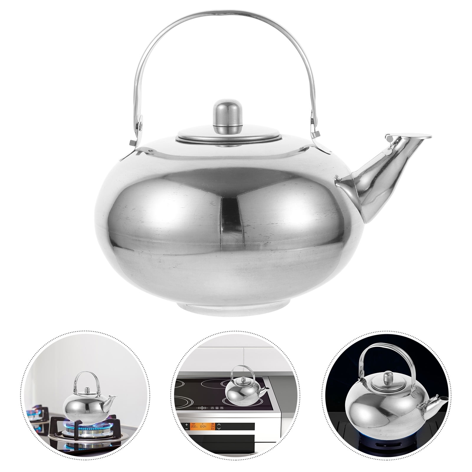 WHAMVOX 1Pack Induction Tea Kettle in Silver for Efficient Water ...