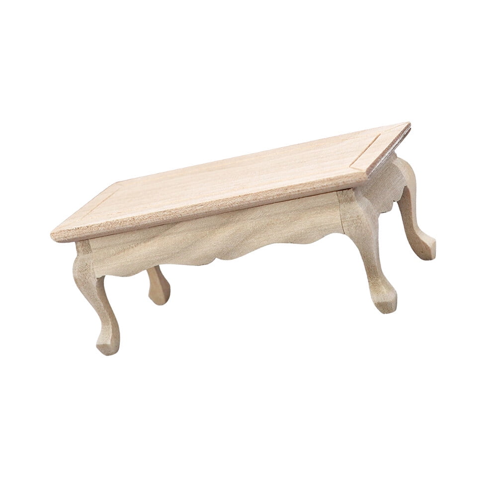 WHAMVOX 1:12 Mini House DIY Wooden Table Miniature Table Furniture ...