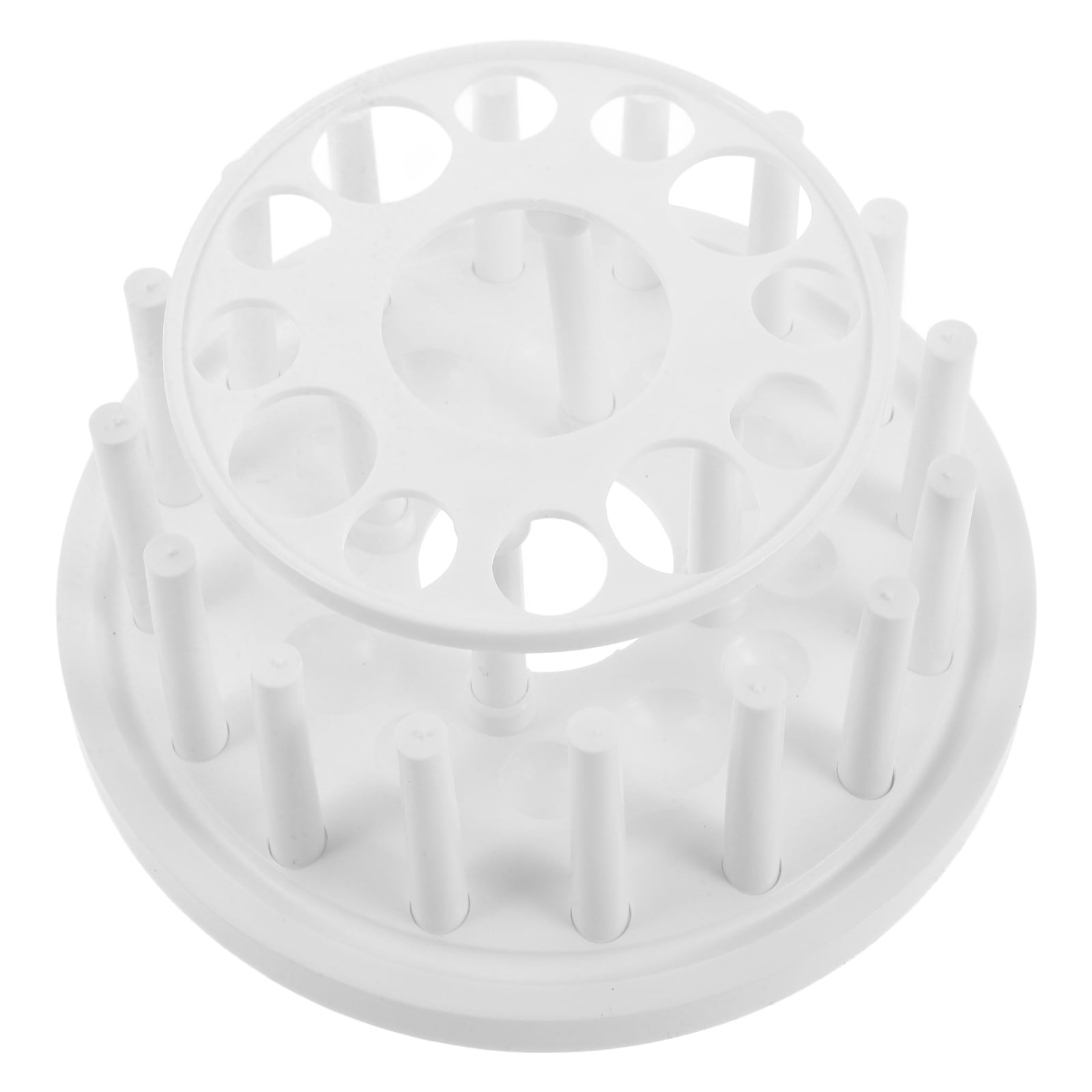WHAMVOX 1Pack White Round Tube Racks for Hospital Use with Spill ...