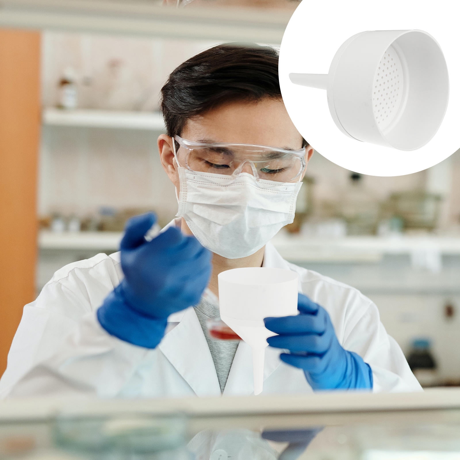 WHAMVOX 1Pc Plastic Buchner Funnel Laboratory Filtering Funnel for ...