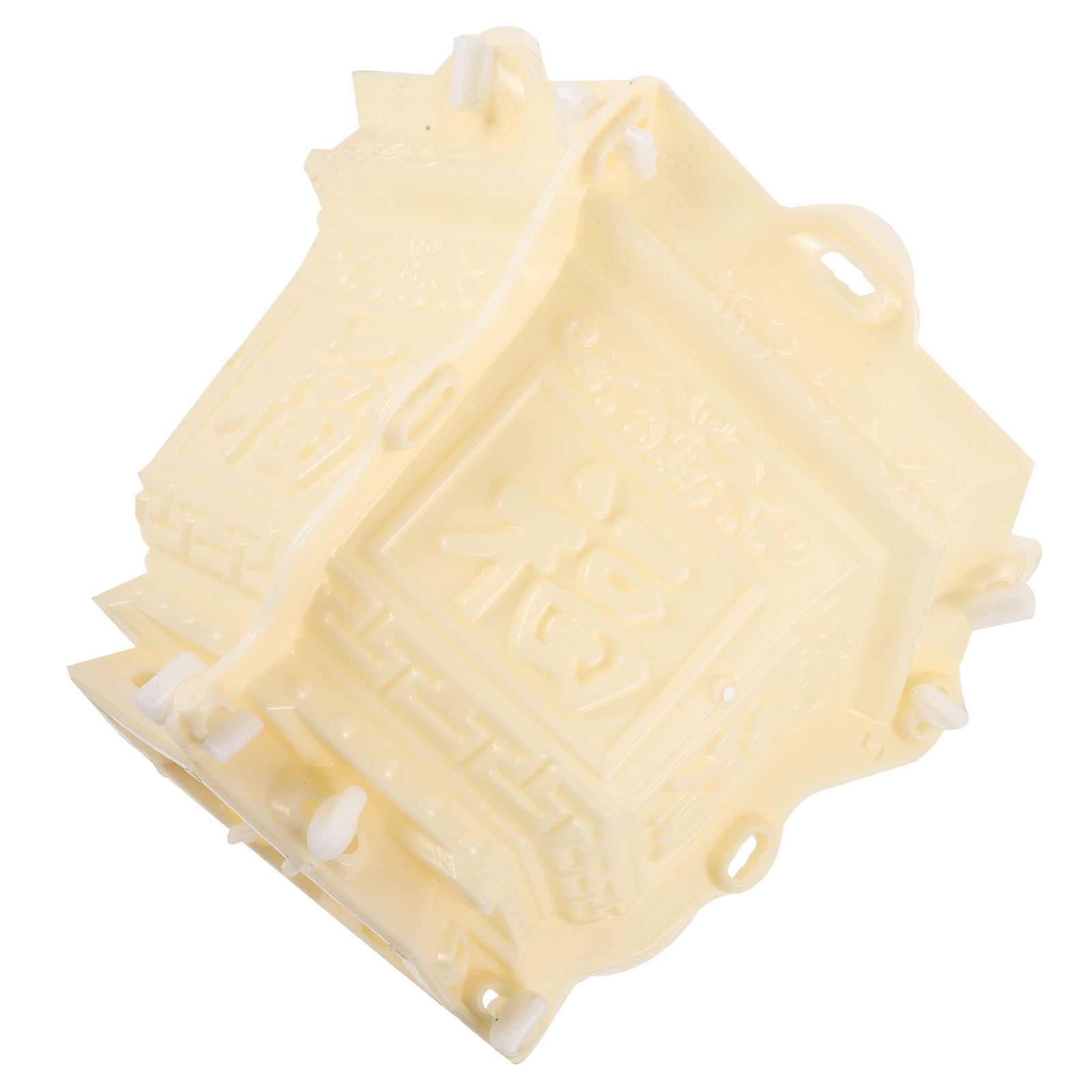 WHAMVOX 1Pcs Beige Hexagonal Flowerpot Mold for Diy Planter Casting ...