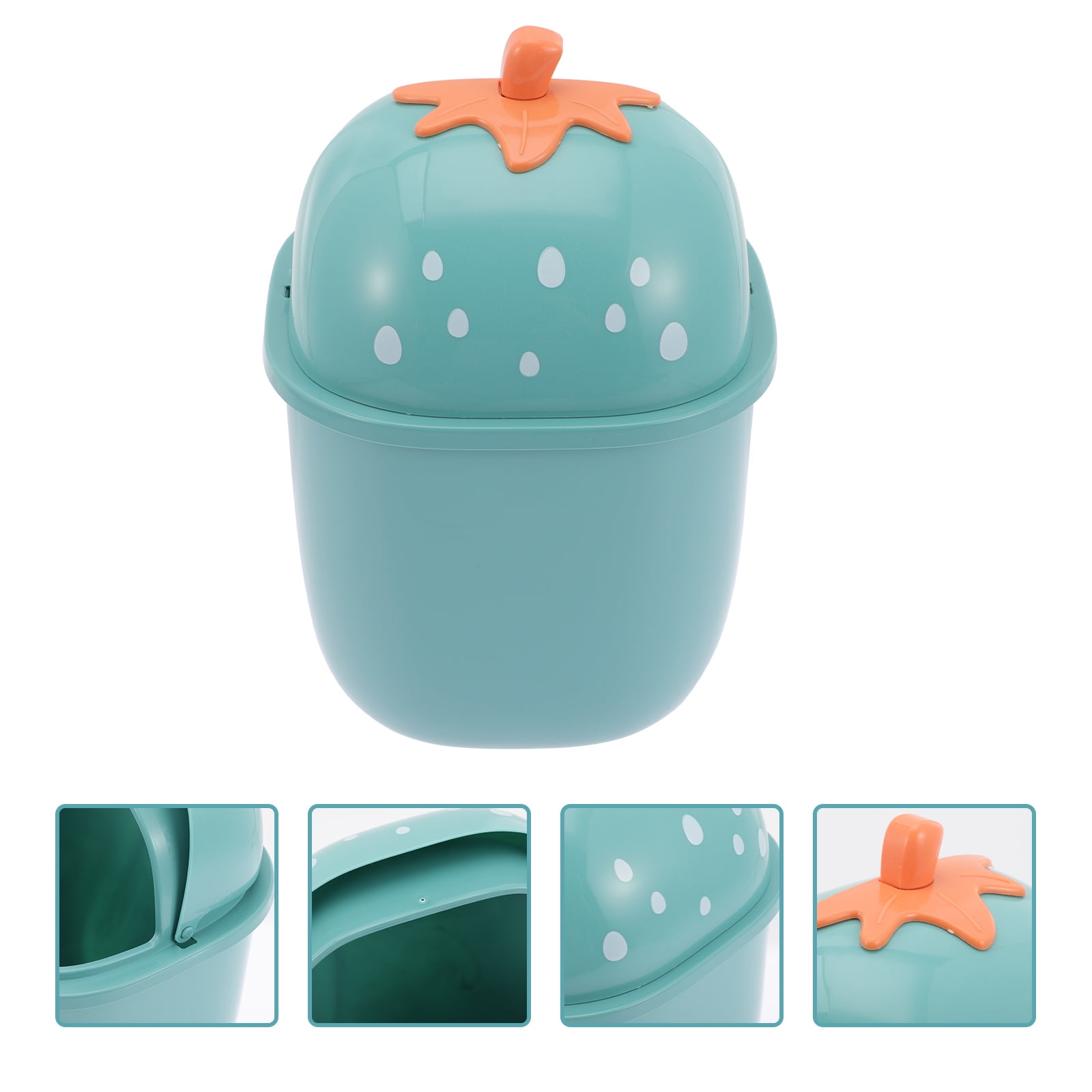 WHAMVOX 1Pcs Small Plastic Trash Can for Office Table Waste Bin PP ...