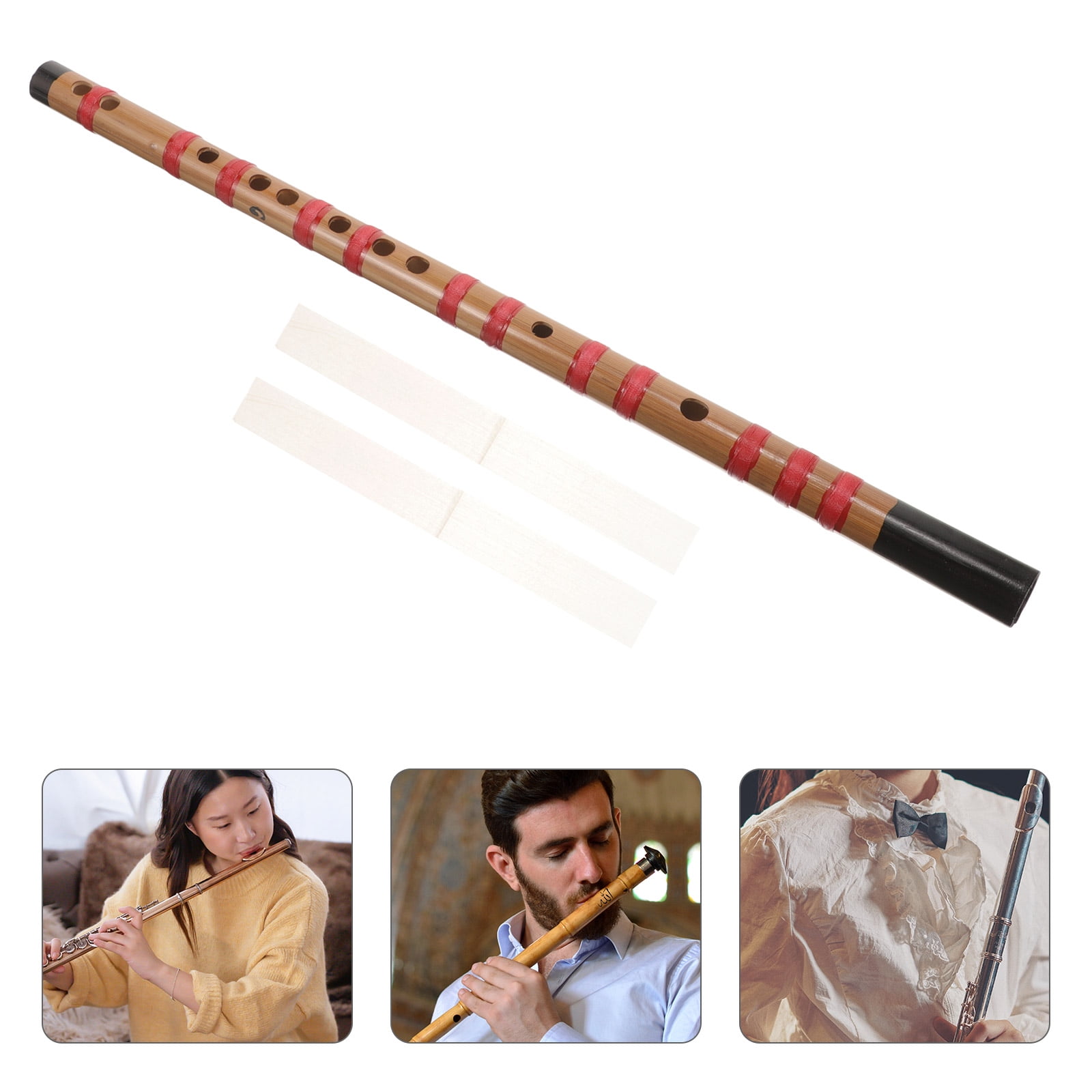 WHAMVOX 1Set Bamboo Flute for Music Enthusiasts with Melodious Sound in ...