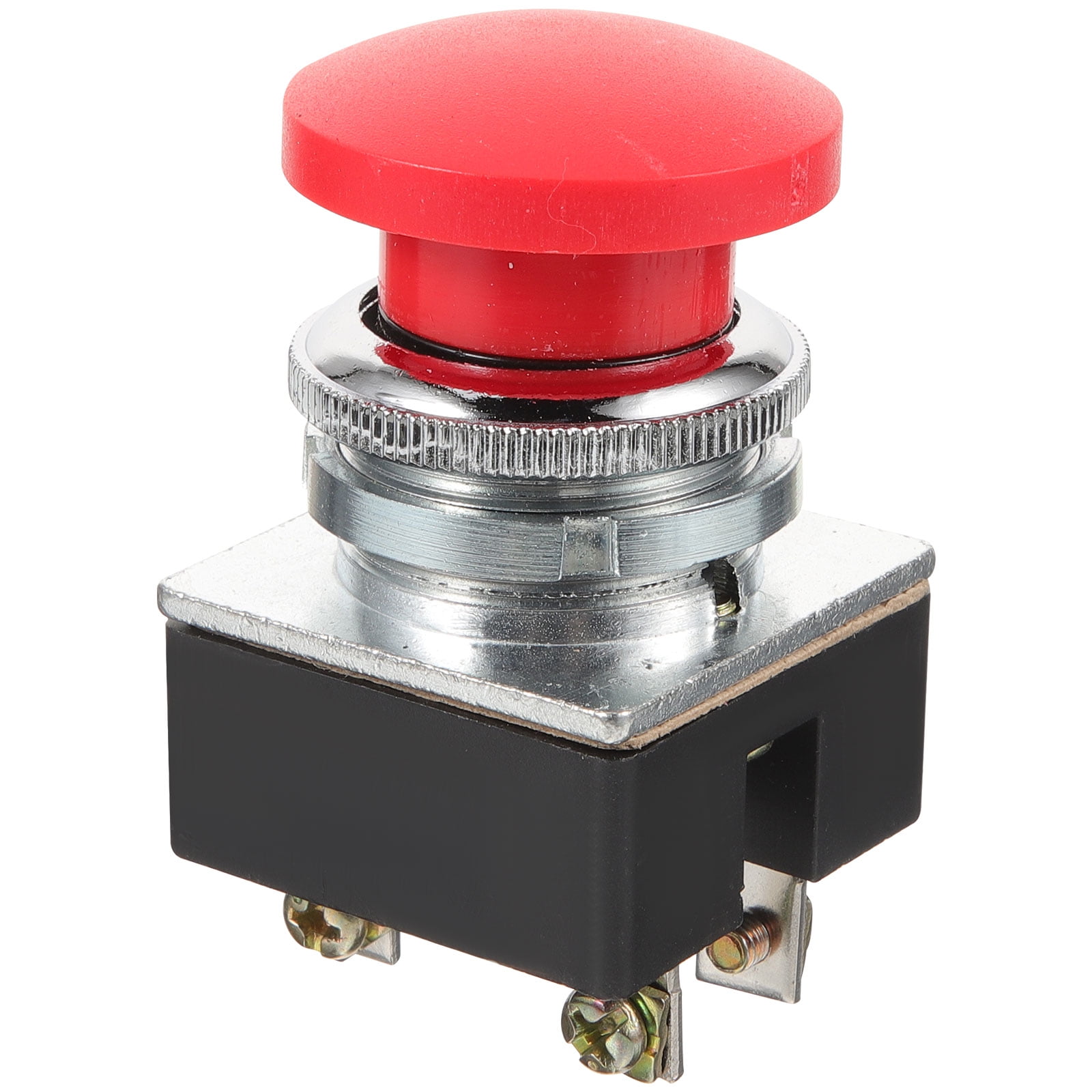 WHAMVOX 1Set Control Button Switch Red Flat Head On Off Push Button Switch for Electrical ...