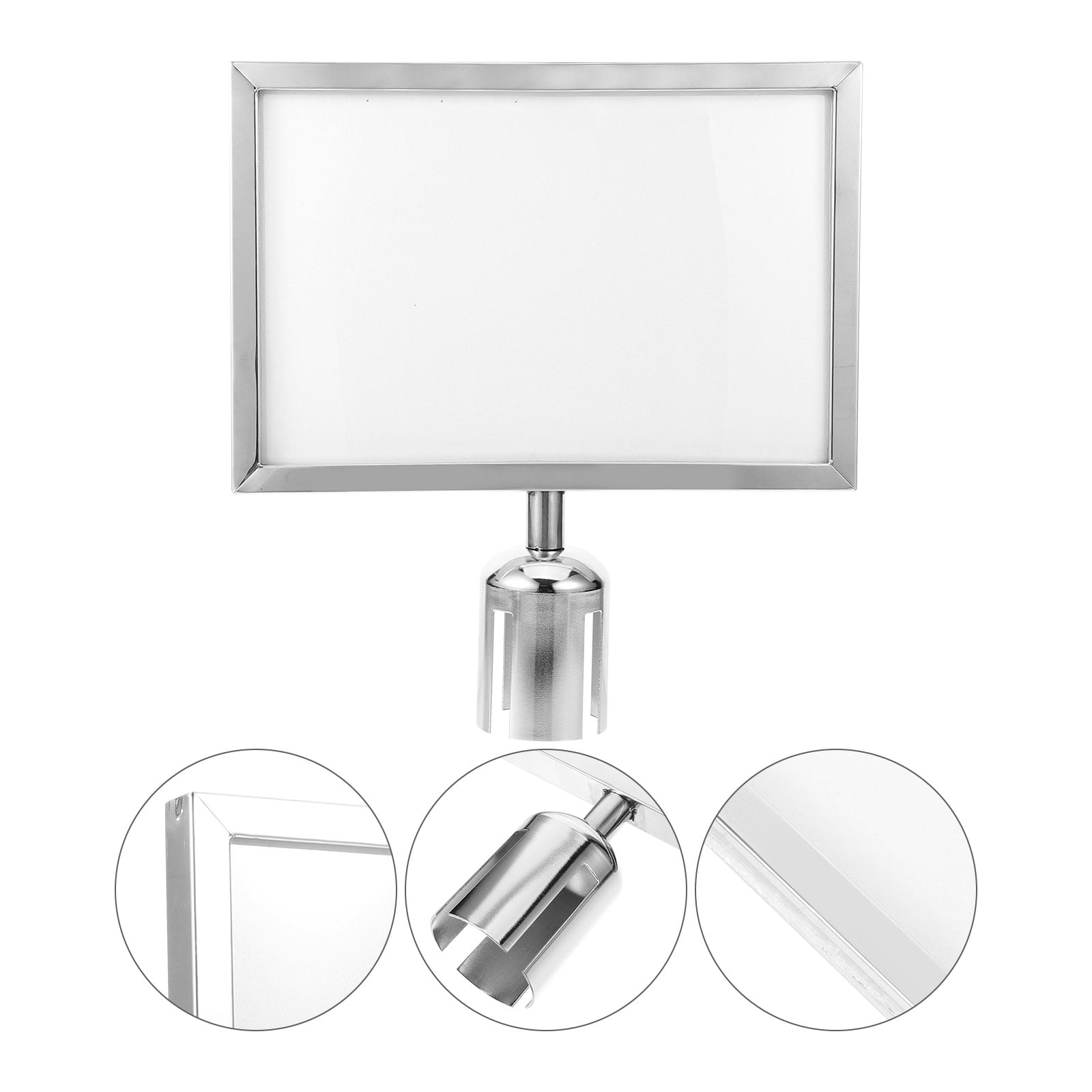 WHAMVOX 1Set Silver Stanchion Sign Frame For Hospitals And Health ...