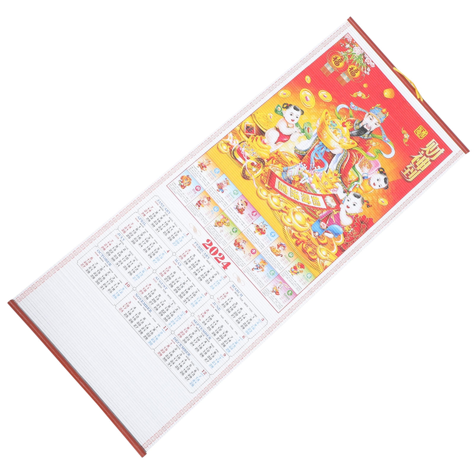 WHAMVOX 1Set Traditional Design Hanging Calendar 2024 Yearly Planner ...