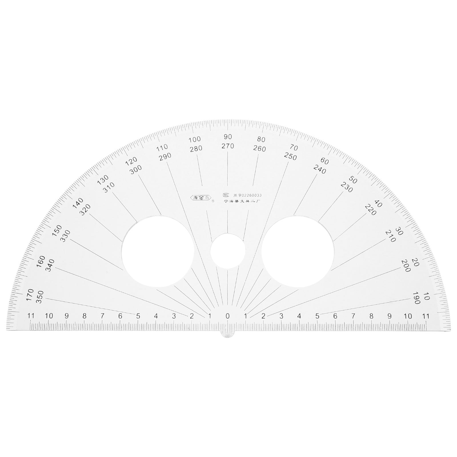 WHAMVOX 1Set Transparent Protractor for Drawing Tools Teachers ...
