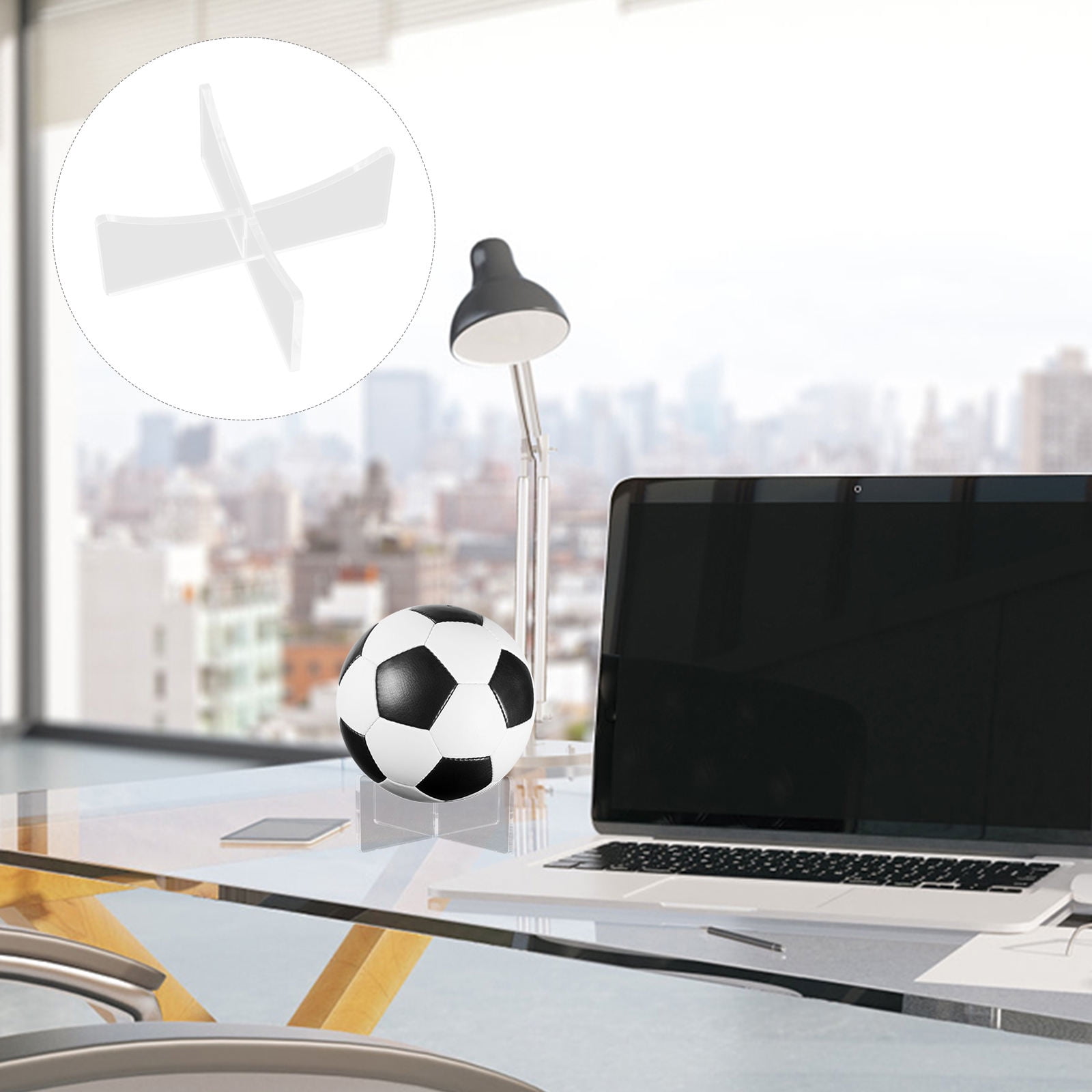 WHAMVOX 2 PCS Football Display Stand Soccer Storage Rack Holders ...