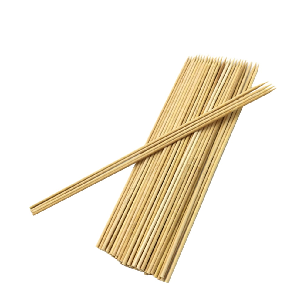 WHAMVOX 2 Packs Bamboo Skewers for Meat BBQ Restaurant Roasting Sticks ...