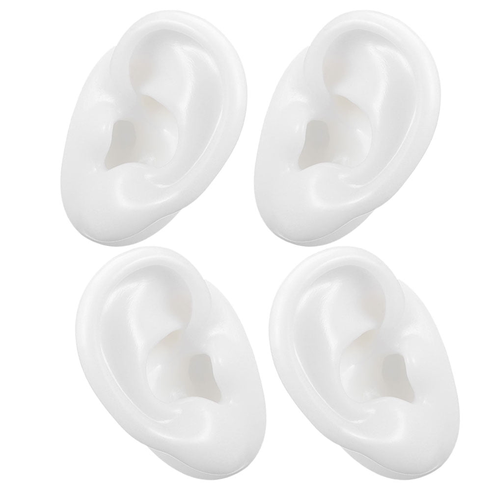 WHAMVOX 2 Pair Piercing Practice Body Parts Silicone Ear Models ...