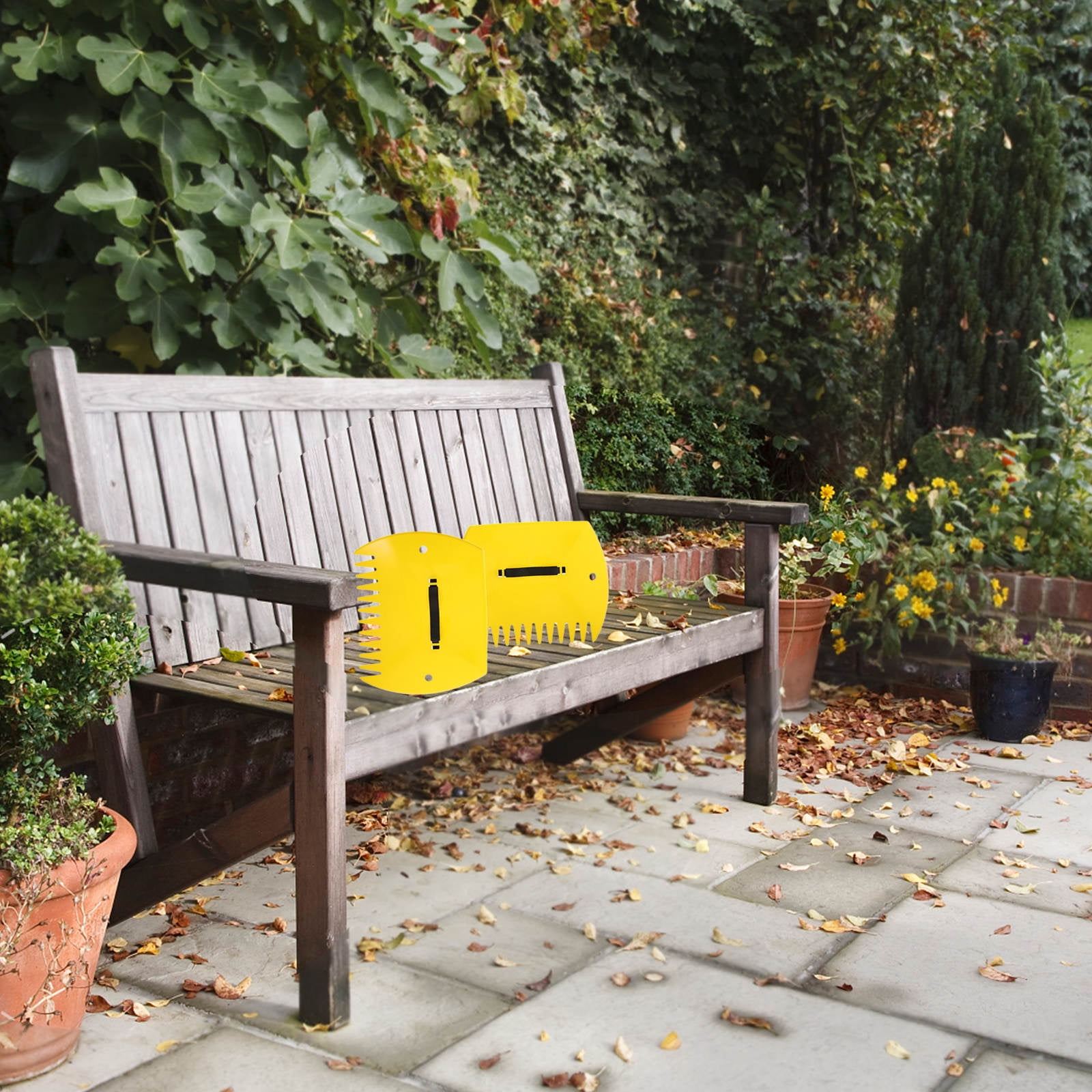 WHAMVOX 2 Pairs Of Garden Leaf Collector Leaf Rakes For Lawns Heavy ...