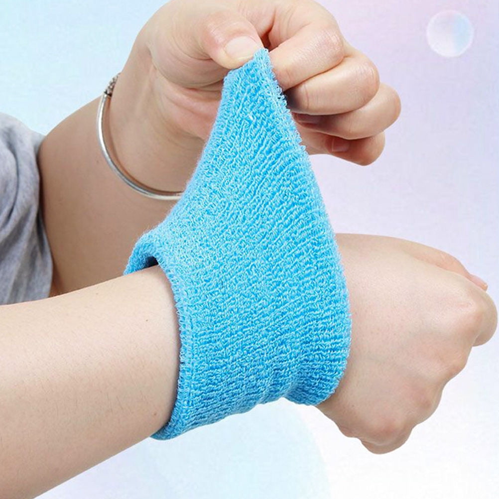 WHAMVOX Sky-Blue Wrist Sweatbands for Sports Enthusiasts 2Pairs 3.1x3 ...