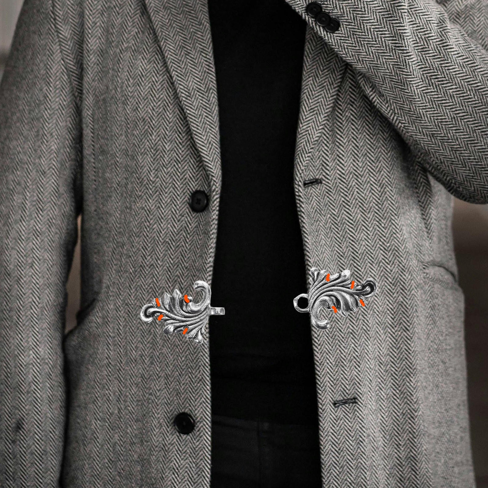 WHAMVOX 2 Pairs Of Retro Dress Cinch Clips Versatile Alloy Clips For ...