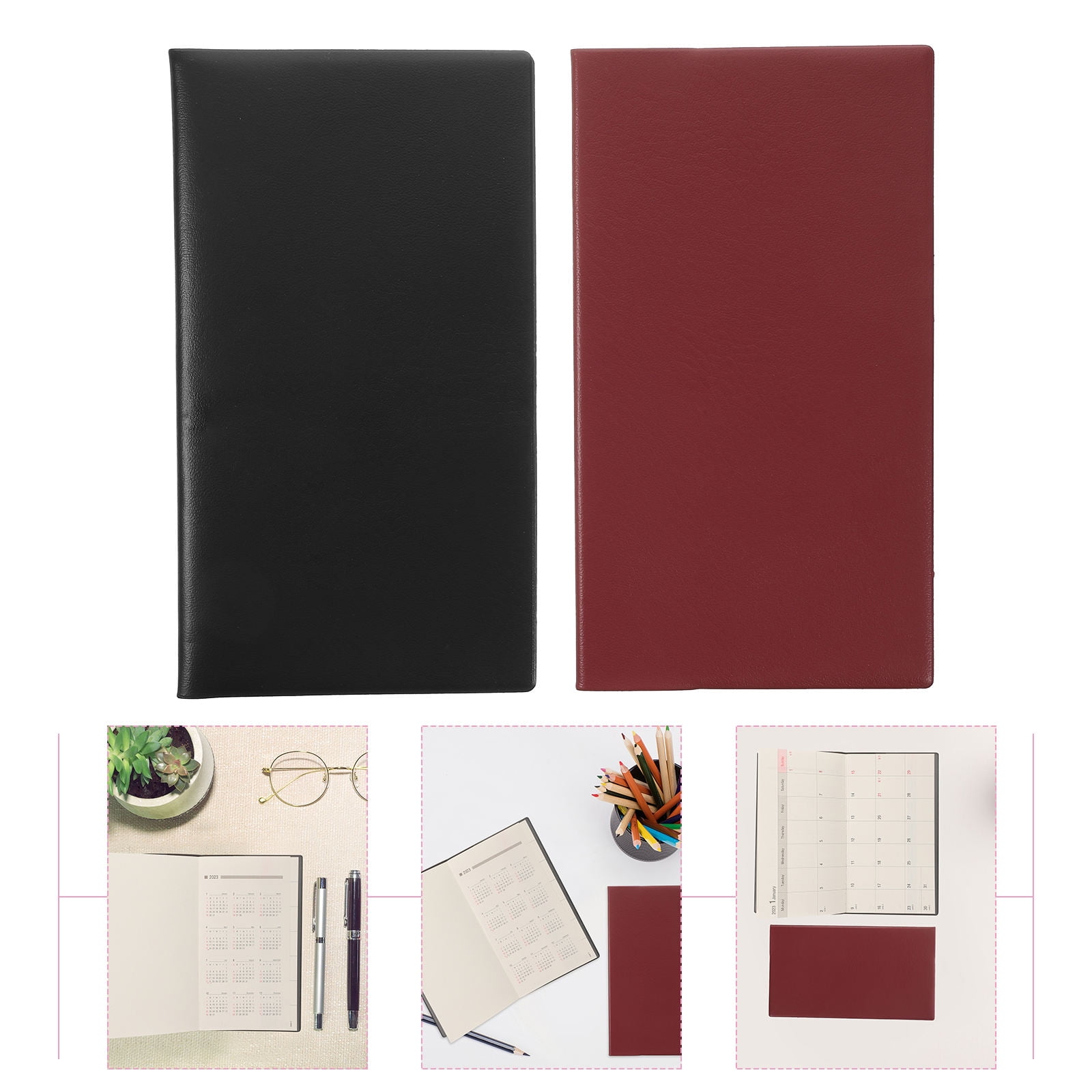 WHAMVOX 2 Pcs 2023 Schedule Notepad Notebook Time Management Small Size ...