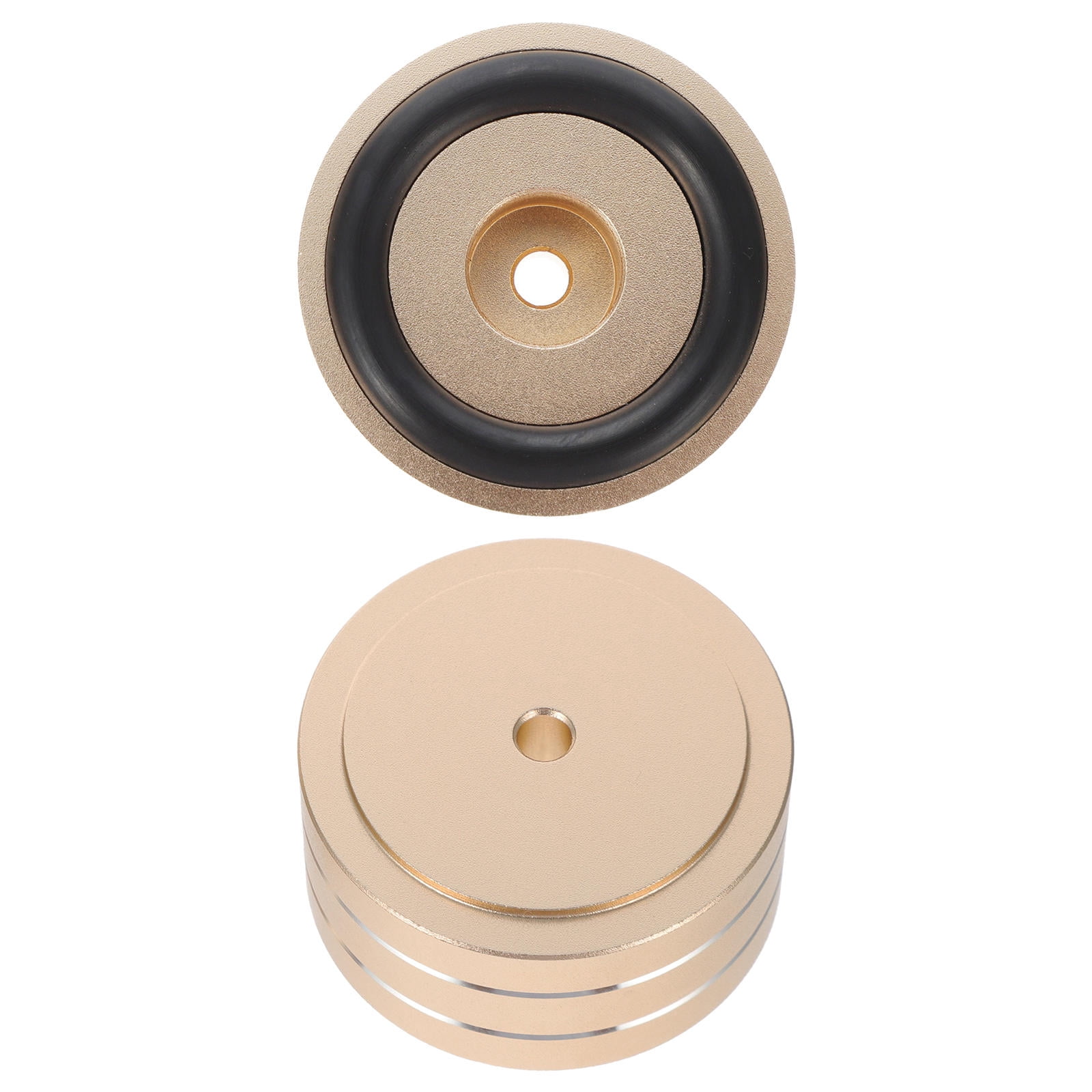 WHAMVOX 2 Pcs Aluminum Speaker Isolation Feet Base Pad Foot Pads Golden ...