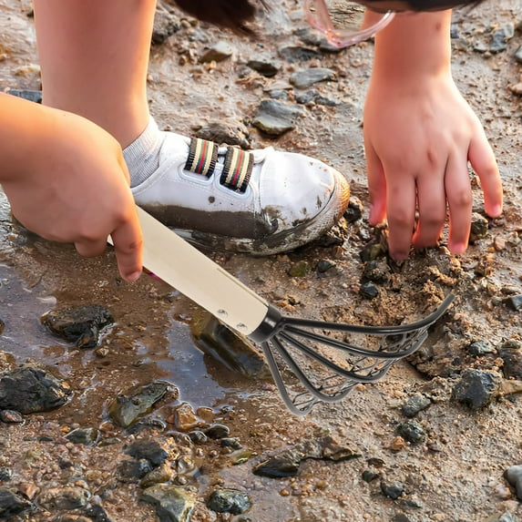 WHAMVOX 2 Pcs Beach Digging Rake Seaside Clam Shelling Rakes Travel ...