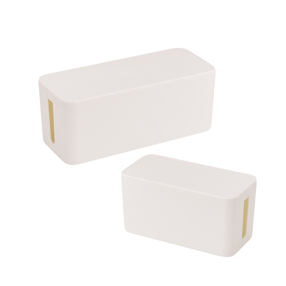 WHAMVOX 2 Pcs Cable Storage Case Wire Box Charging Container Surge ...