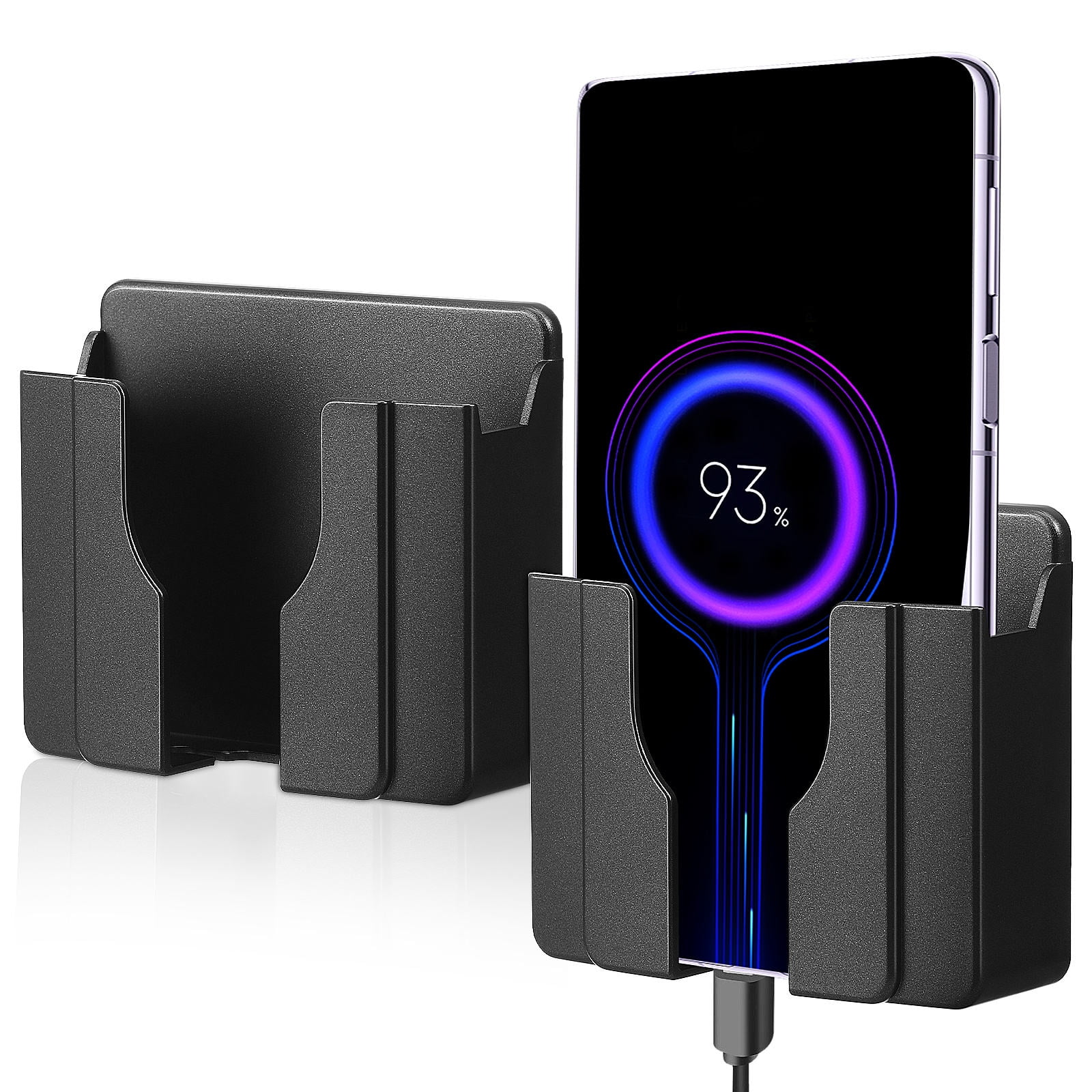 WHAMVOX 2 Pcs Charging Stand Wall Holder Phone Mount Mobile Phones Cell ...