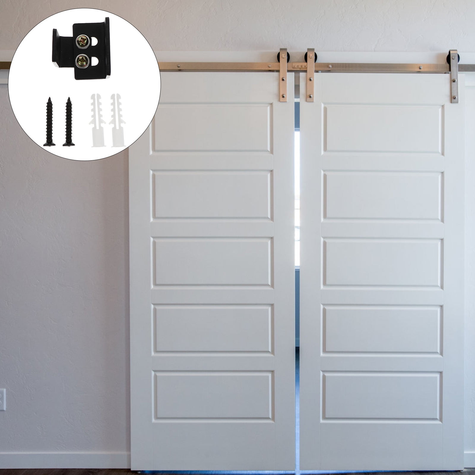 WHAMVOX 2 Pcs Closet Swing Stopper Barn Door Stoppers Hardware Sliding ...