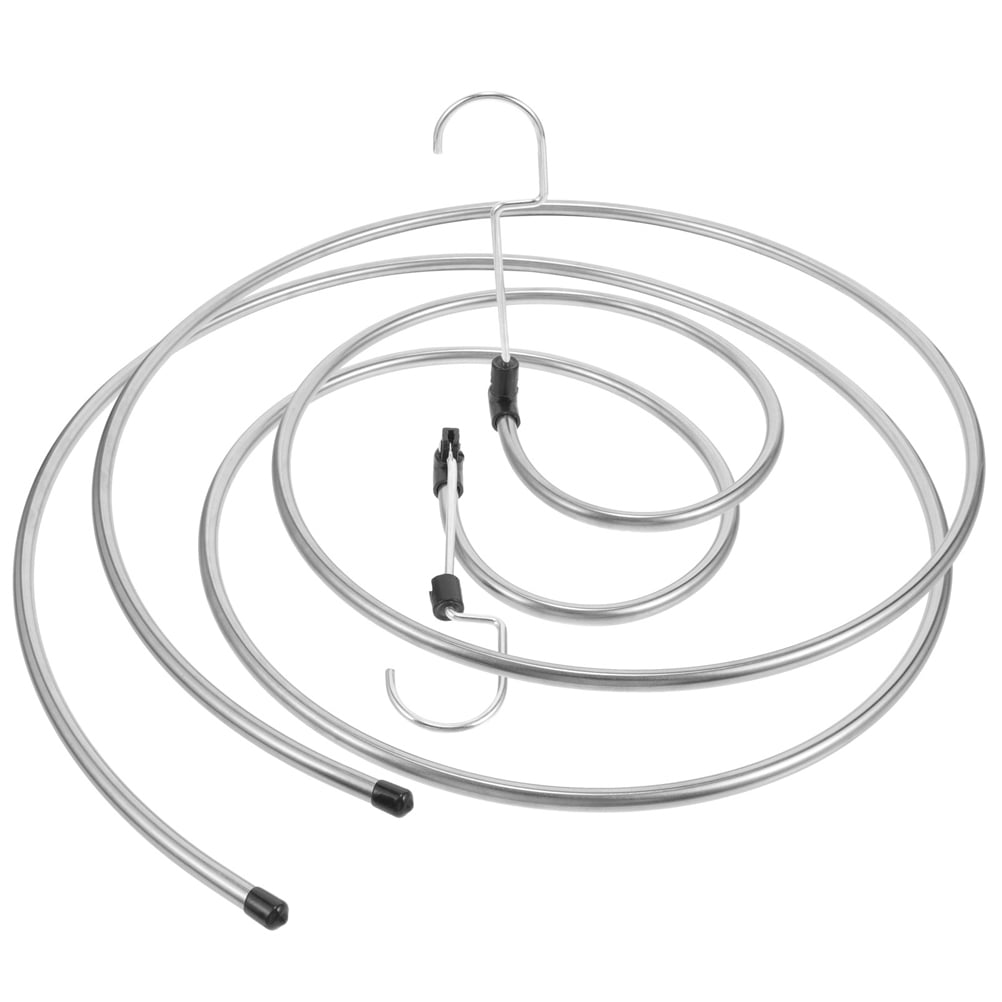 WHAMVOX 2 Pcs Clothes Drying Rack Set Hanger Spiral Blankets Hangers ...