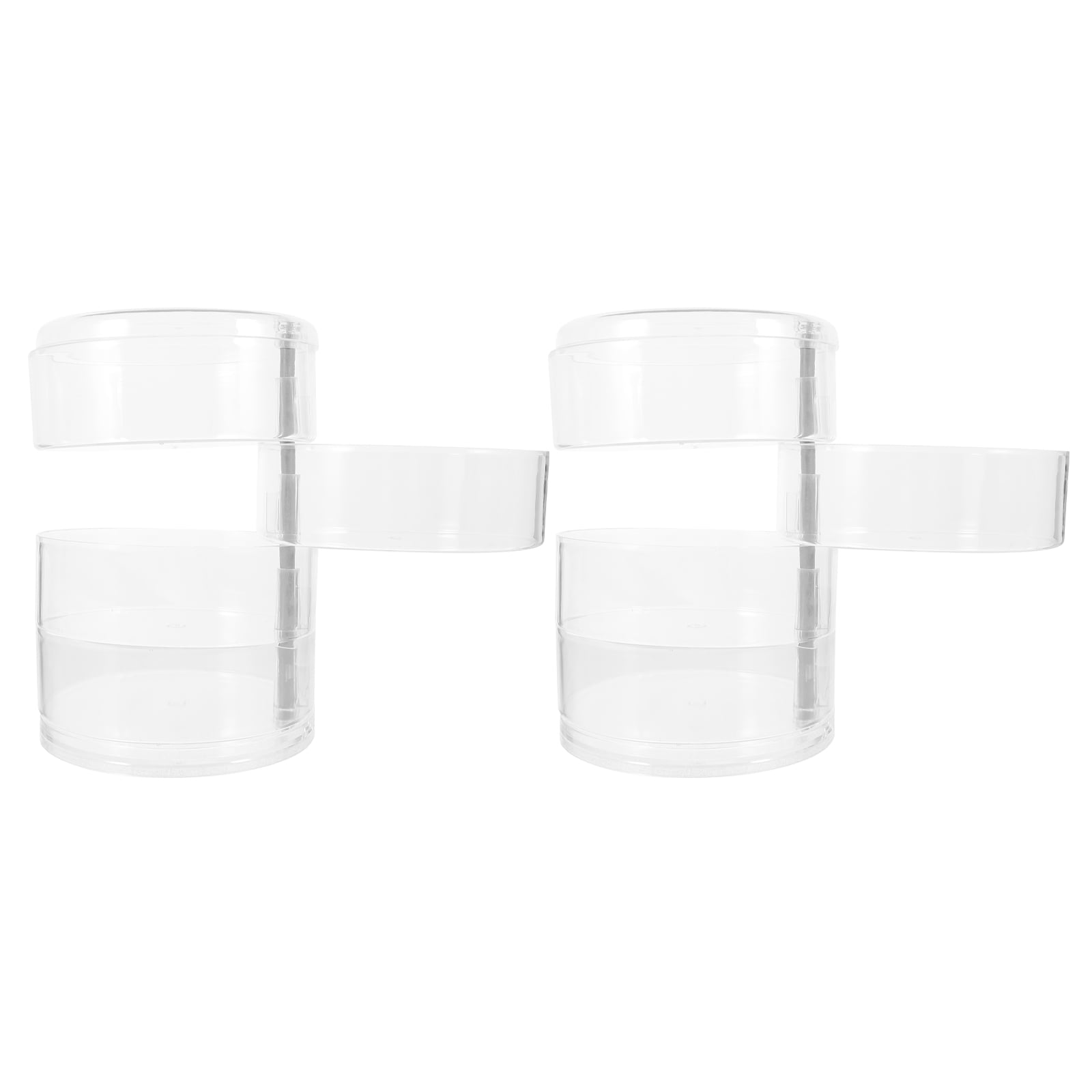 WHAMVOX 2 Pcs Cord Organizer Storage Management Rotating Jewelry Box ...