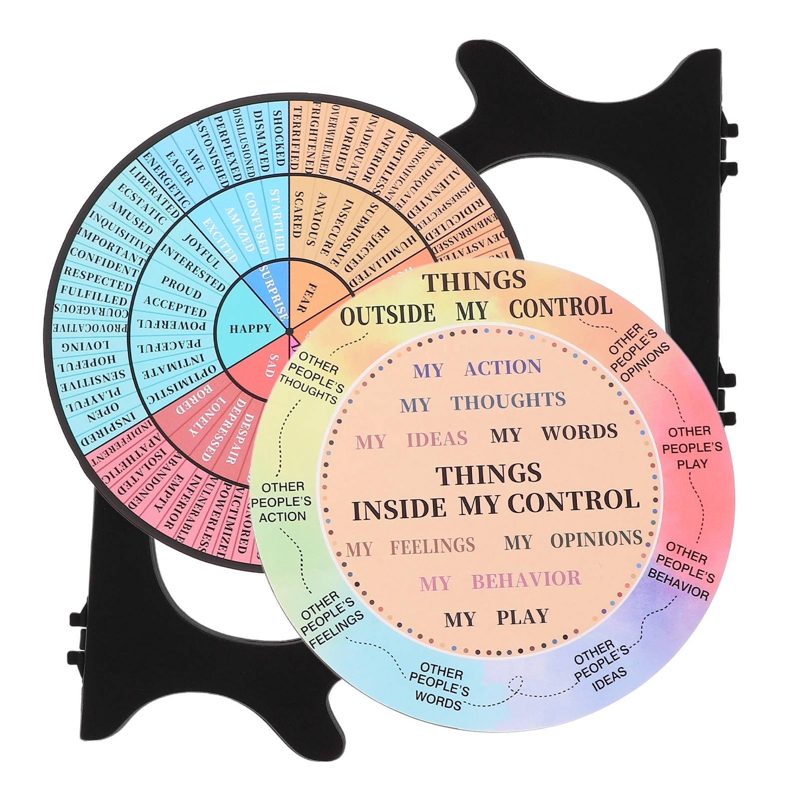 WHAMVOX 2 Pcs Decorative Feeling Decorations Emotion Wheel Desk Office ...