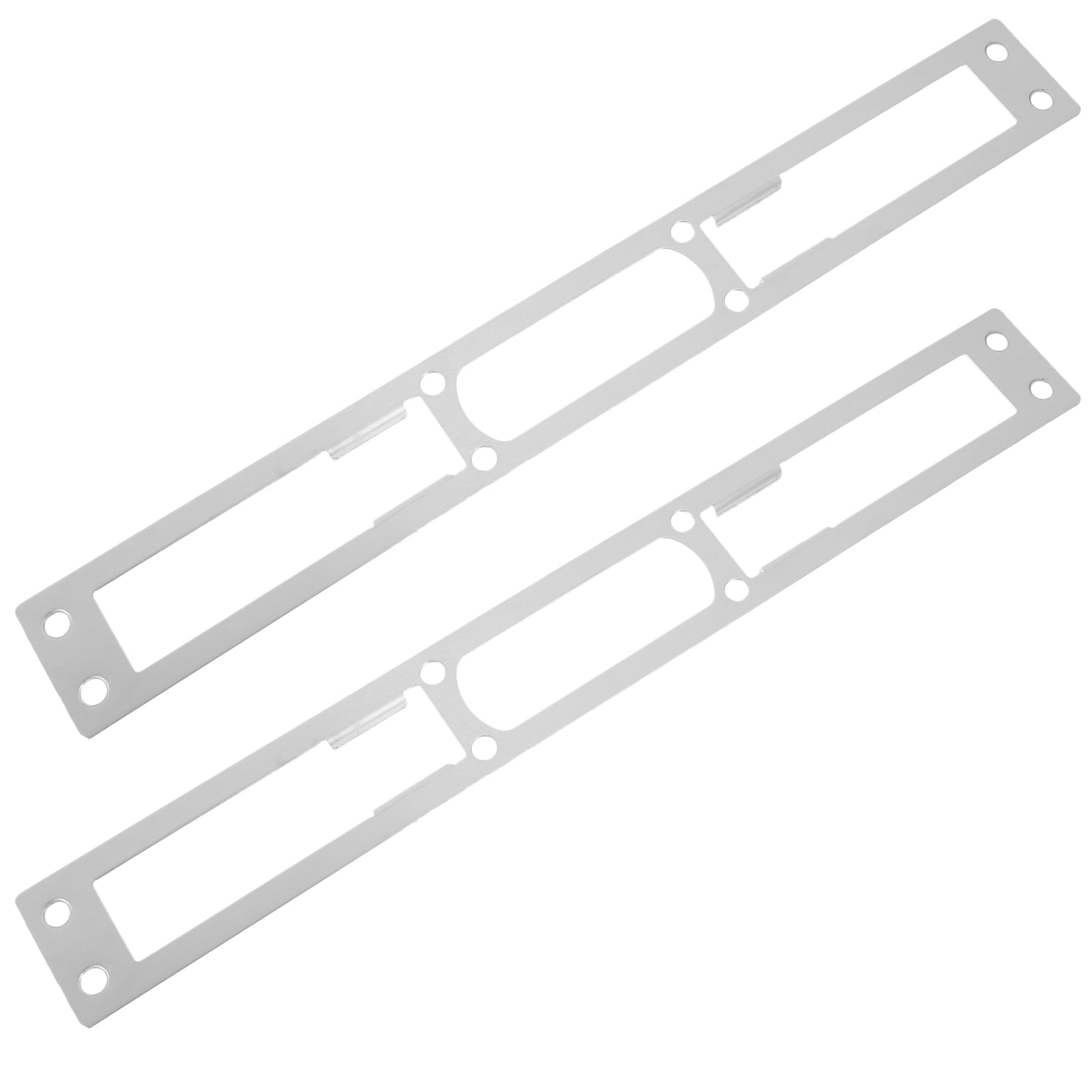 WHAMVOX 2 Pcs Door Reinforcement Deadbolt Installation Kit Latch Silver ...