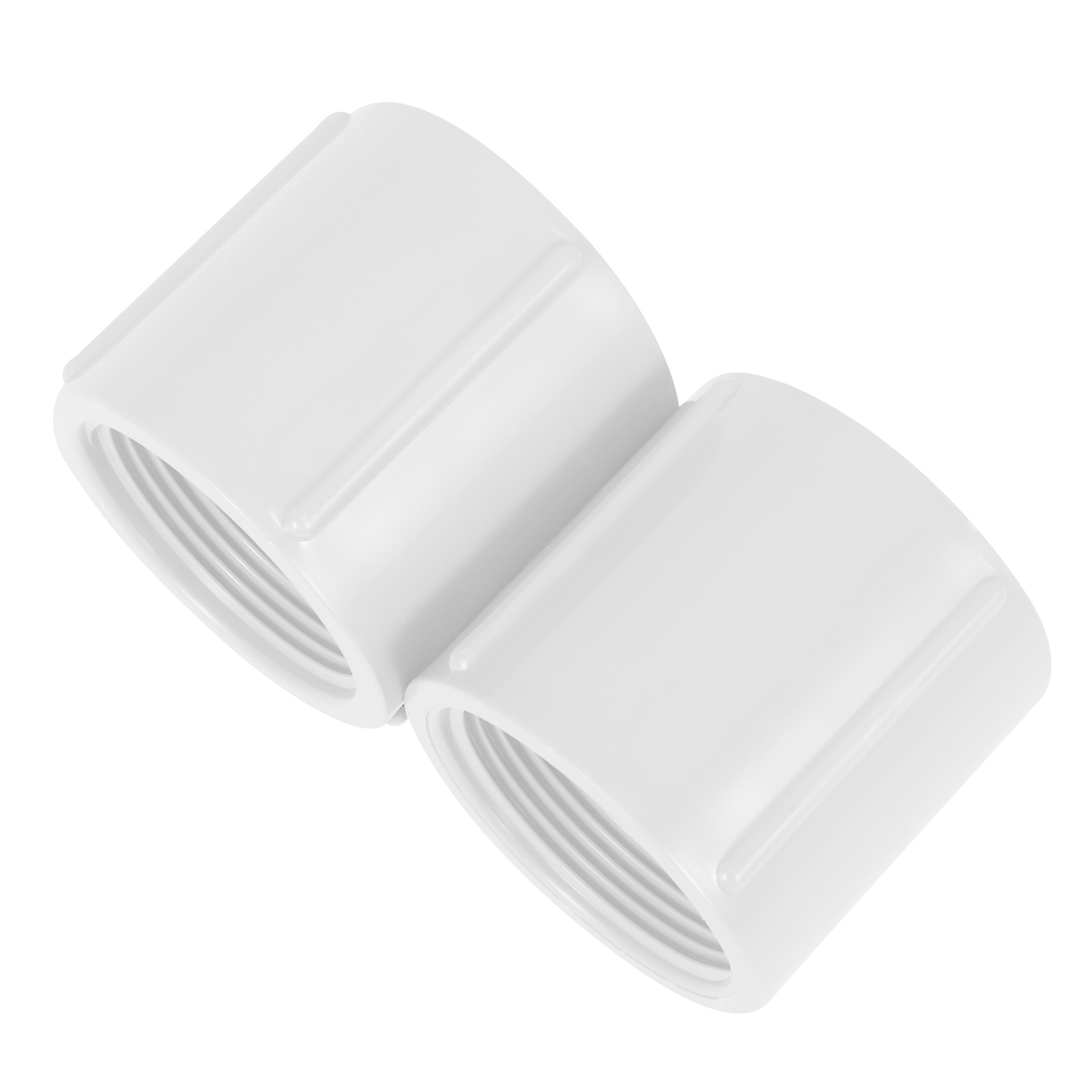 SEWCHICS Pipe Fitting Thread Pipe Connector White 2Set 1-1/2 Inch ...