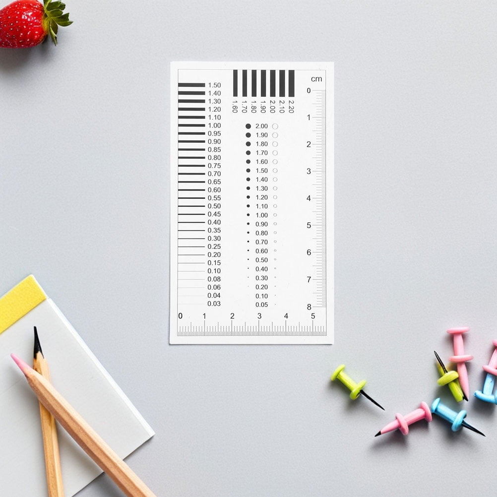 WHAMVOX 2 Pcs High-Precision Spot And Crack Width Measurement Ruler ...