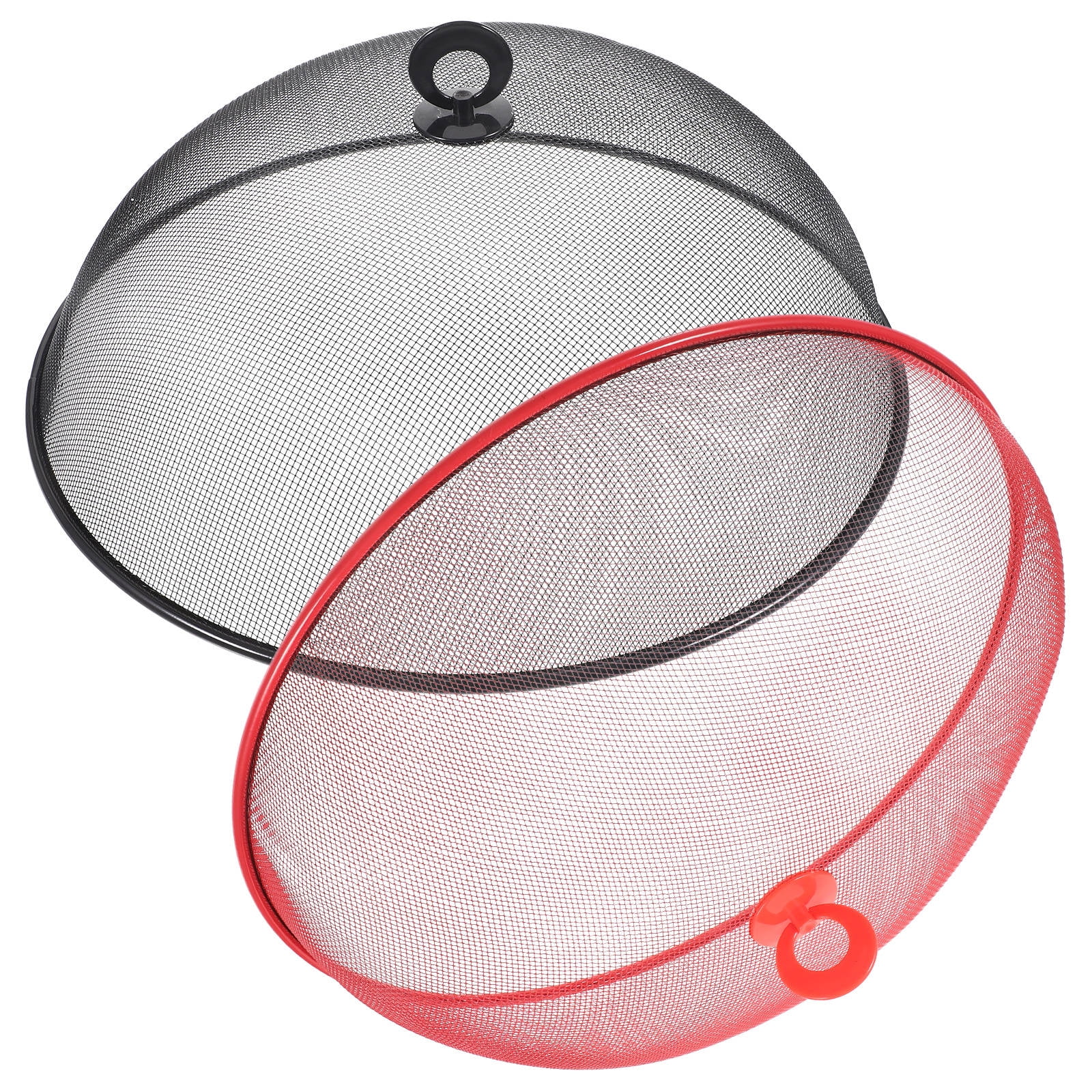 WHAMVOX 2 Pcs Household Food Cover Metal Mesh Dome Microwave Plate Tent ...