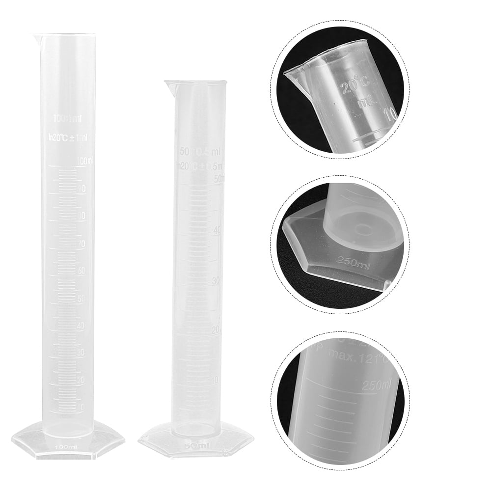 WHAMVOX 2 Pcs Measuring Graduated Cylinder Laboratory Cups Baby ...